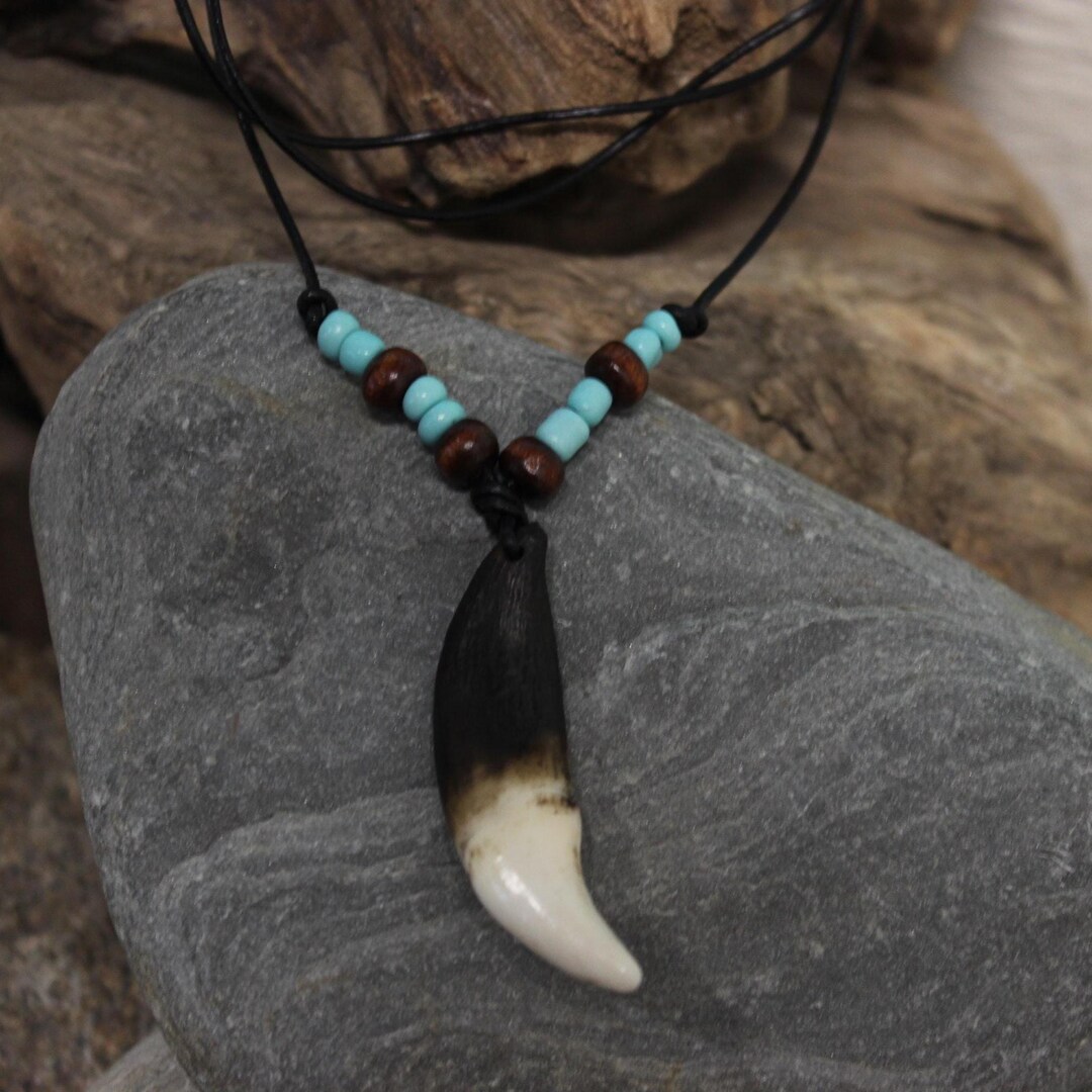 Large Wolf Tooth Necklace Wolf Teeth Necklace Wolf Necklace Wolf Tooth ...