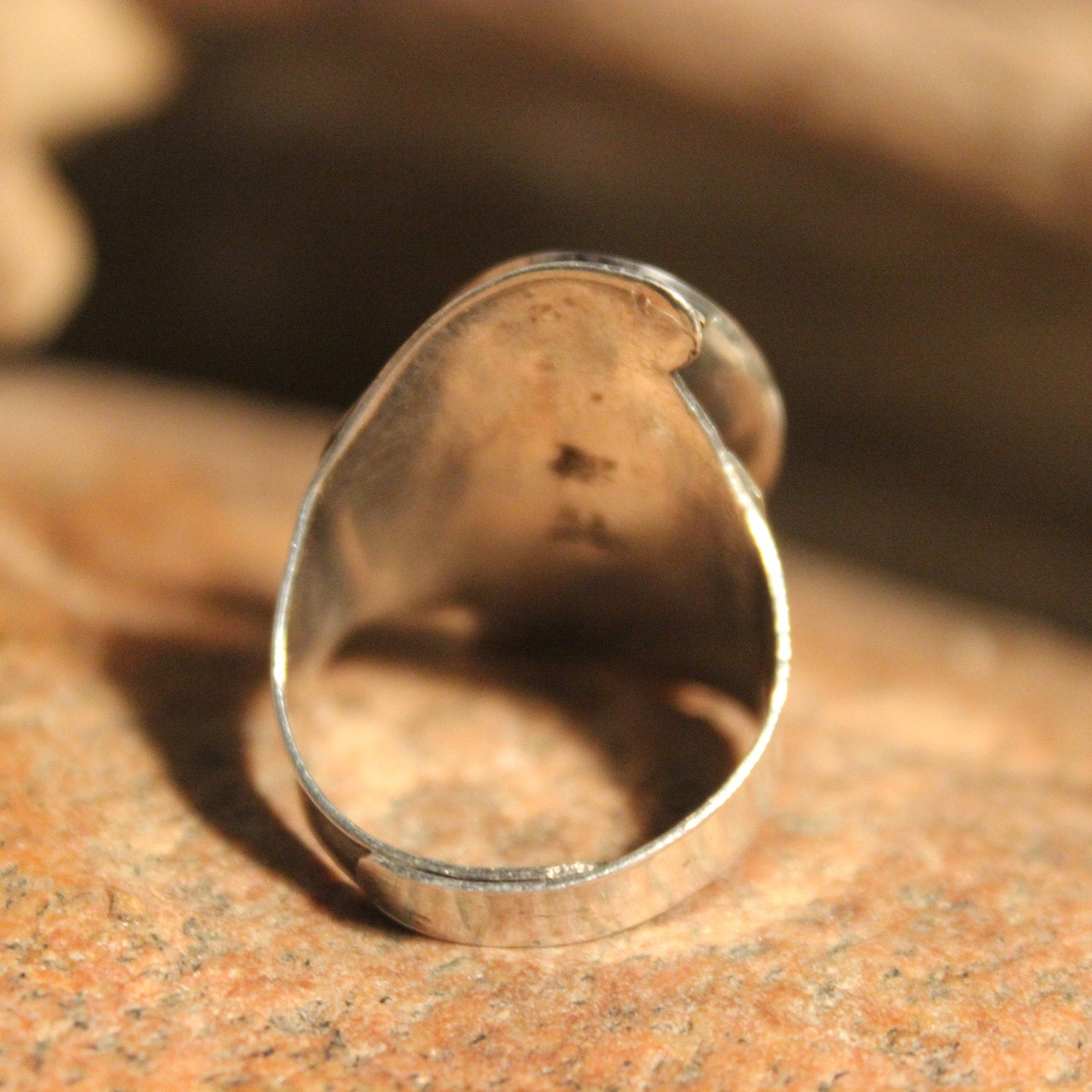 1960 Vintage Peruvian Inca Sterling Silver 18K Gold & Sterling Ring ...