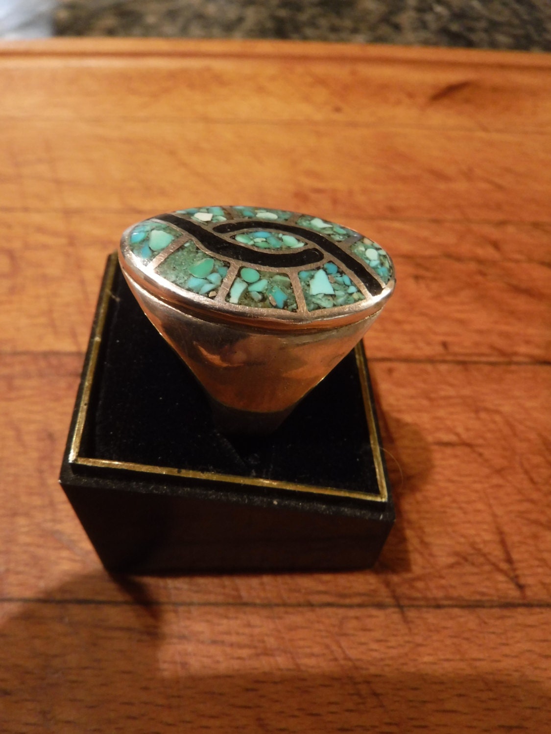 Mens Heavy Sterling Silver Ring Navajo Native American Heavy 27.2 grams ...