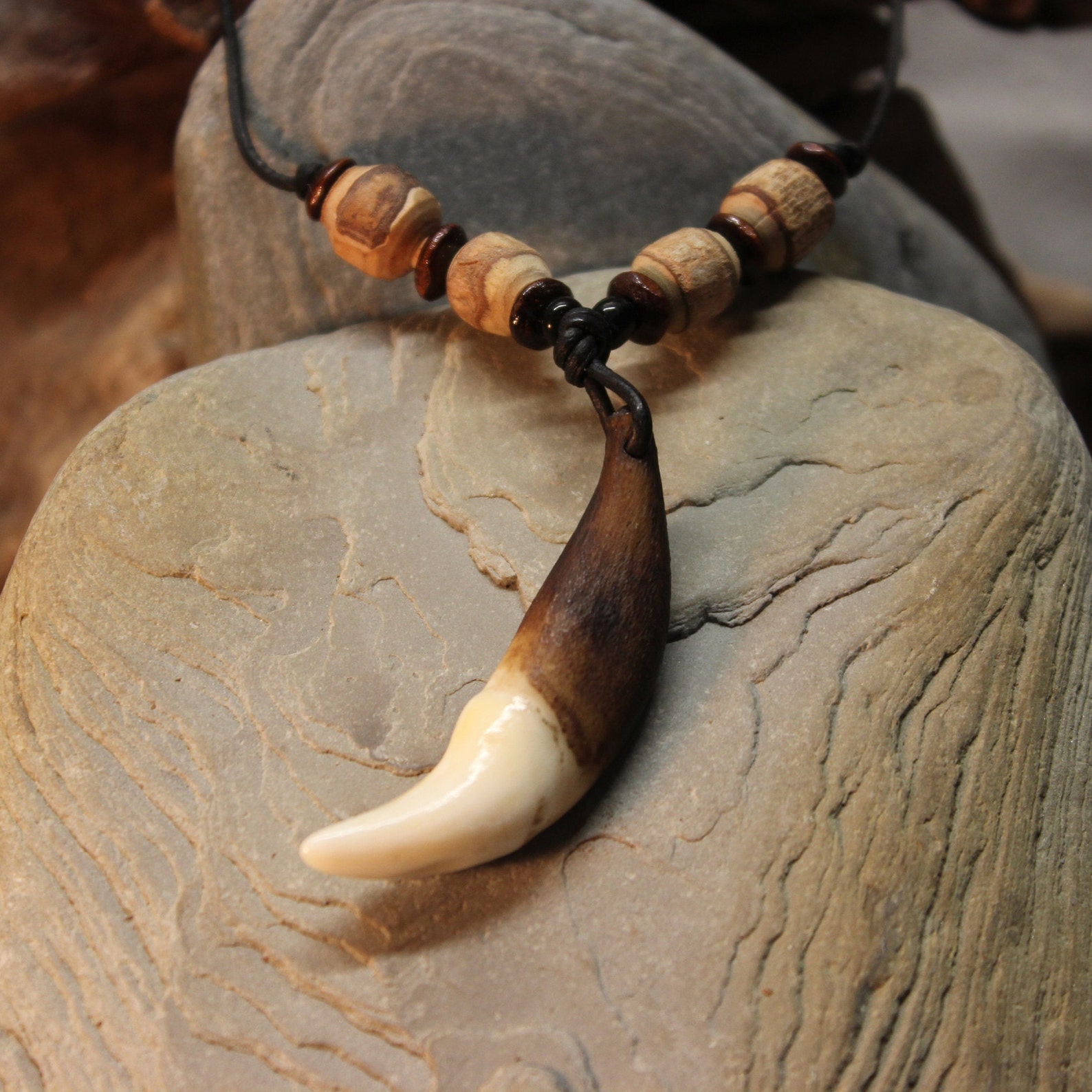 Large Wolf Tooth Necklace Wolf Teeth Necklace Wolf Necklace - Etsy