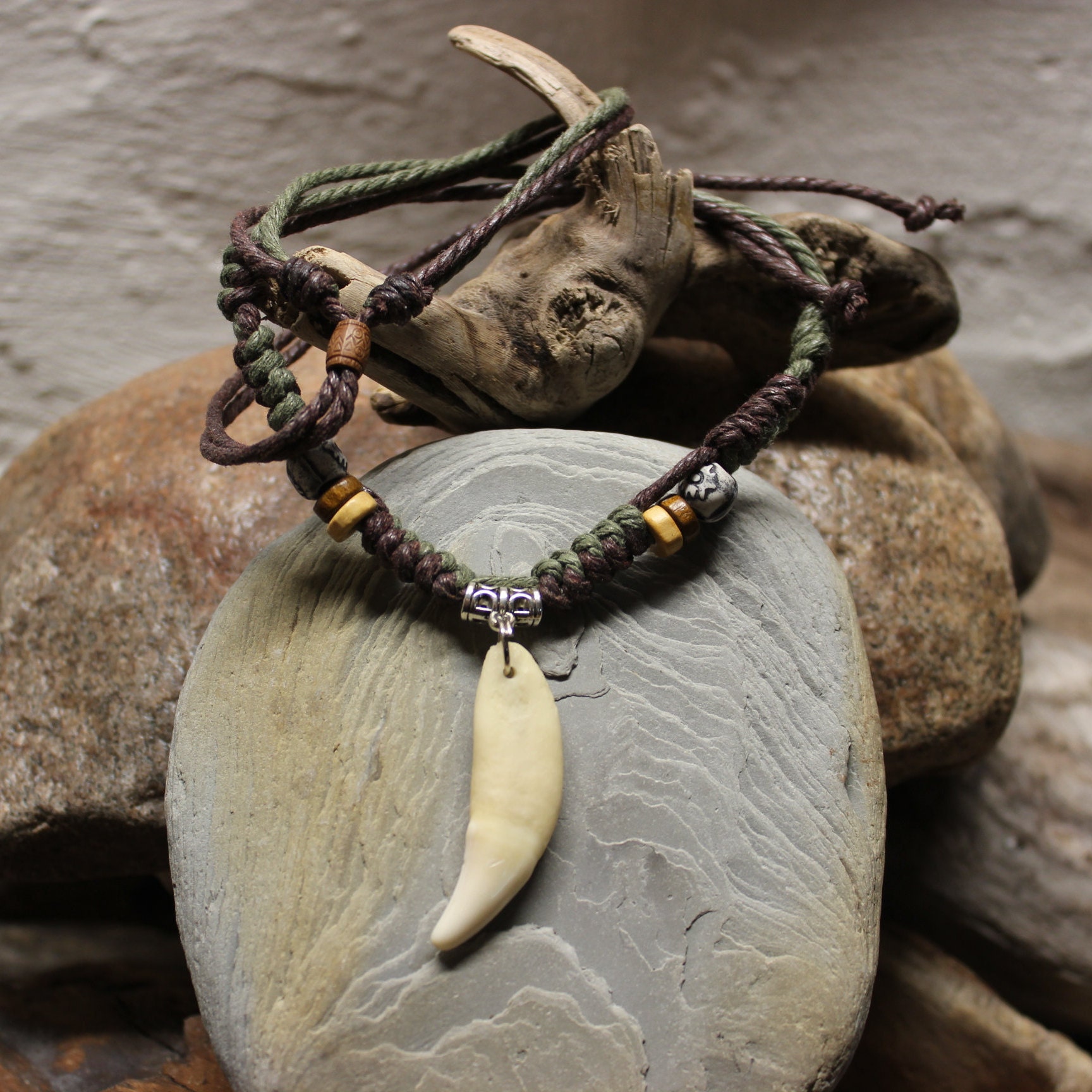 Large Wolf Tooth Necklace Wolf Teeth Necklace Wolf Necklace Wolf Tooth ...