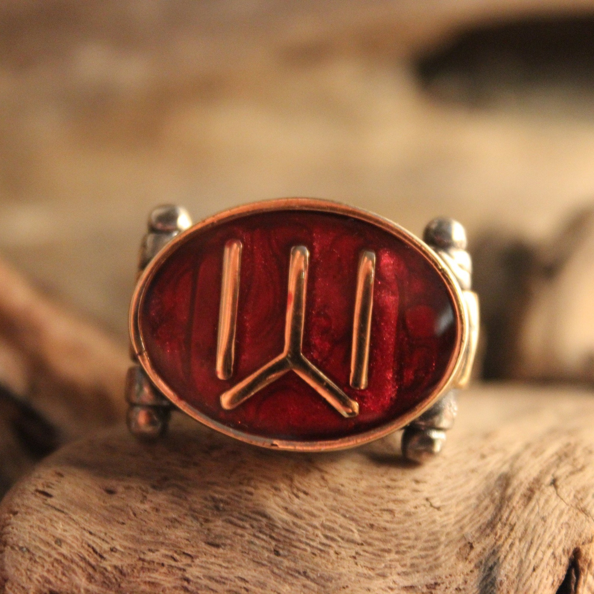 Medieval Roman Style Vintage Mens Ring Sterling Silver Vintage Ring 14. ...