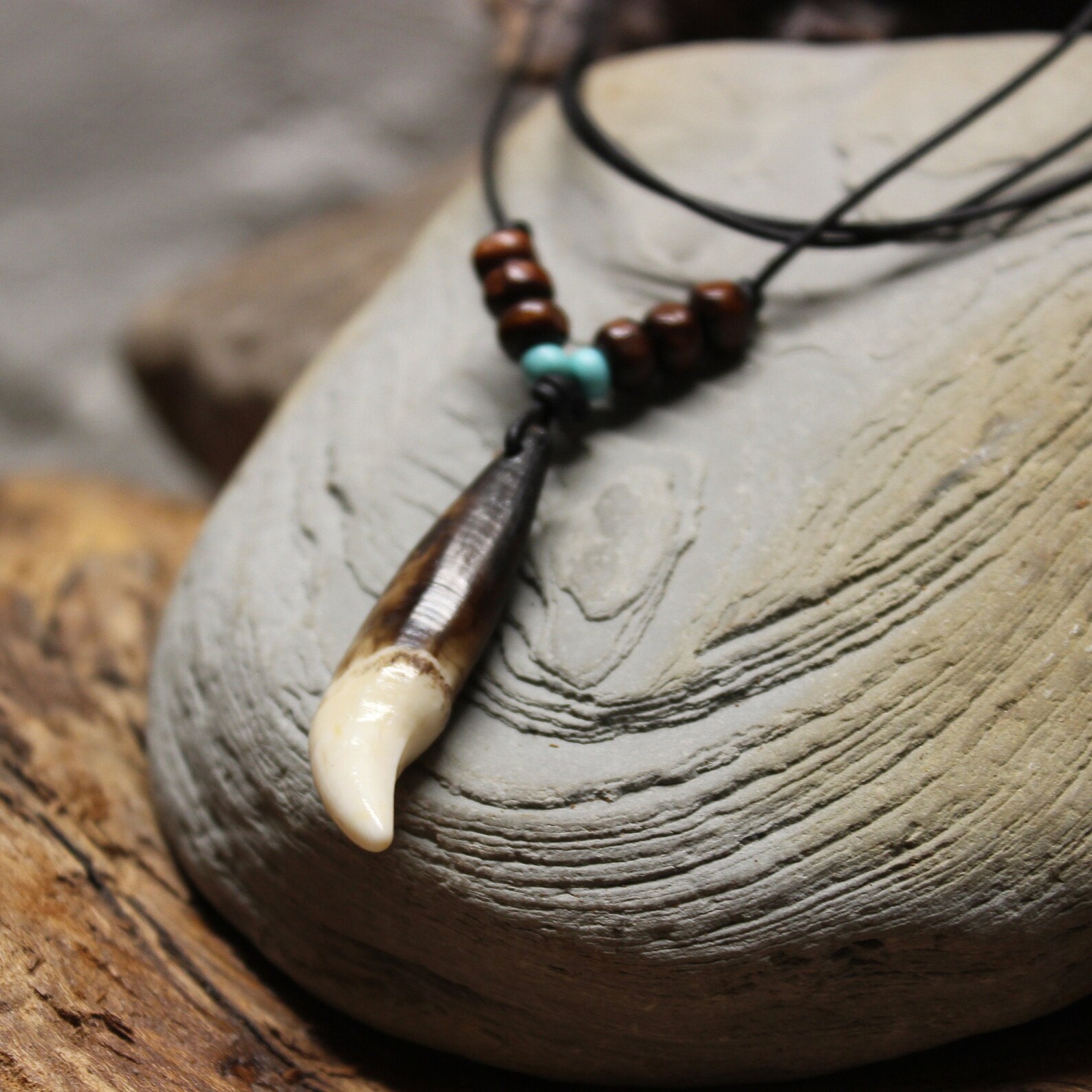 Large Wolf Tooth Necklace Wolf Teeth Necklace Wolf Necklace | Etsy