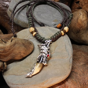 Large Wolf Tooth Necklace Wolf Teeth Necklace Wolf Necklace Wolf Tooth ...