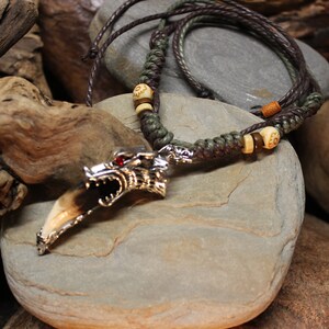 Large Wolf Tooth Necklace Wolf Teeth Necklace Wolf Necklace Wolf Tooth ...