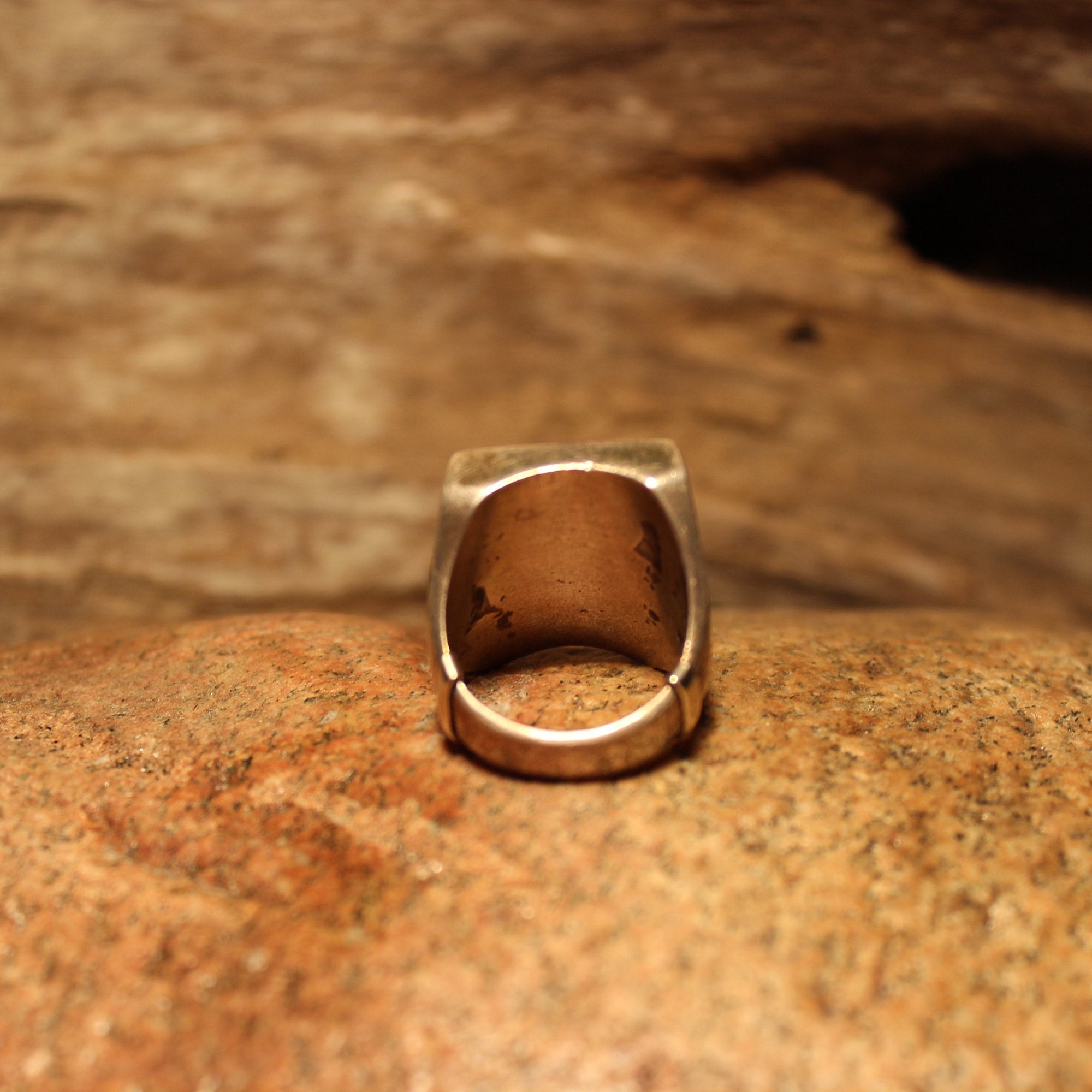 Mens Silver Ring Heavy 26.2 Grams Vintage Sterling Silver 925 Mens Ring ...