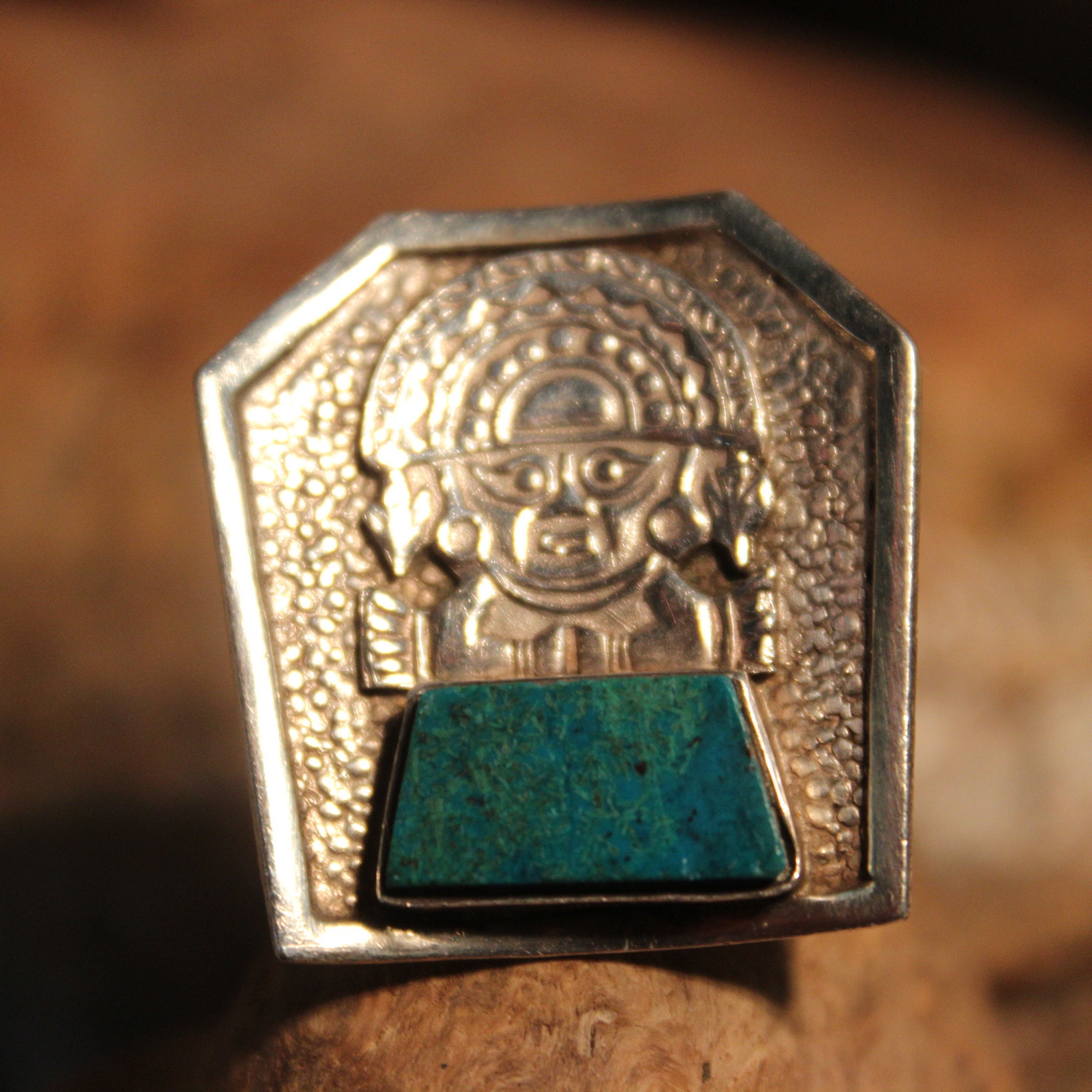 Sterling Tumi Vintage Ring Peruvian Silver Ring Mens Vintage Ring 10.5 ...