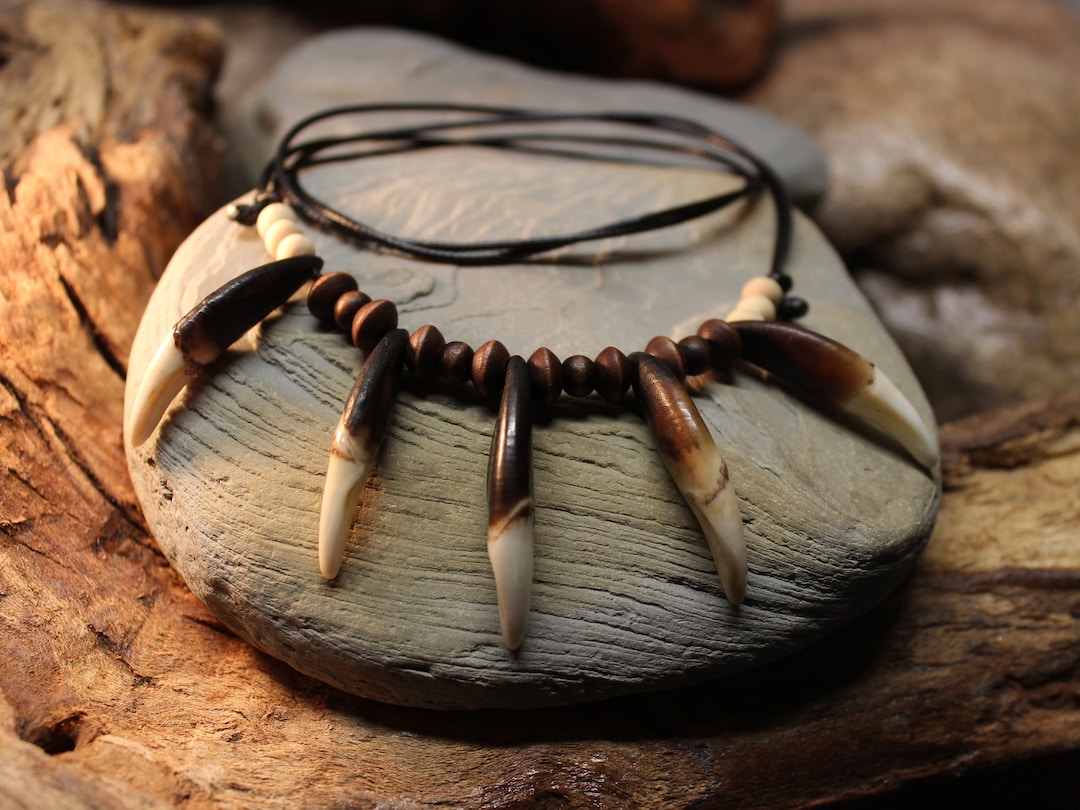 Large Wolf Tooth Necklace Wolf Teeth Necklace Wolf Necklace Wolf Tooth ...
