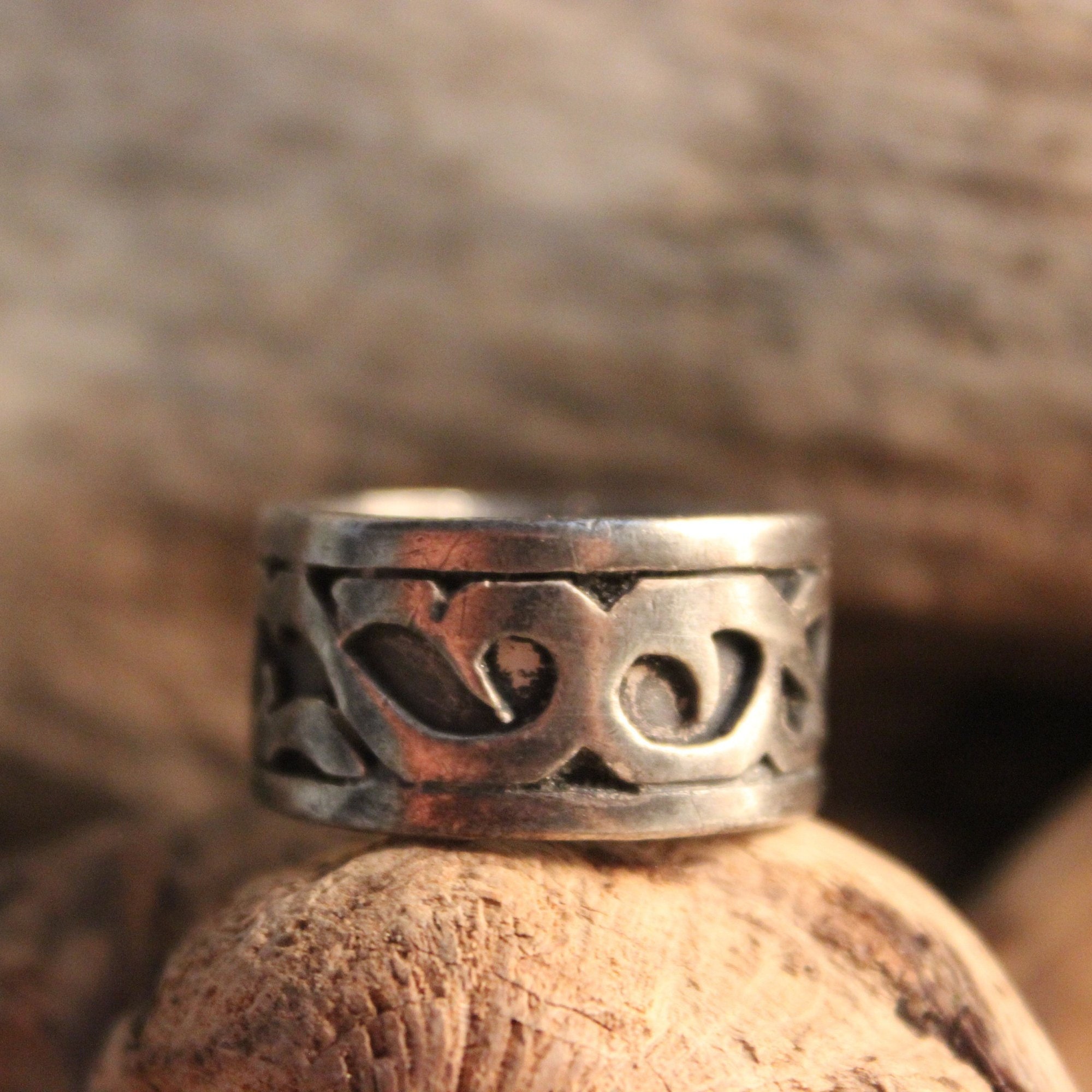 Mens Viking Ring Sterling Viking Band Ring Norse Ring Celtic Ring 9.9 ...