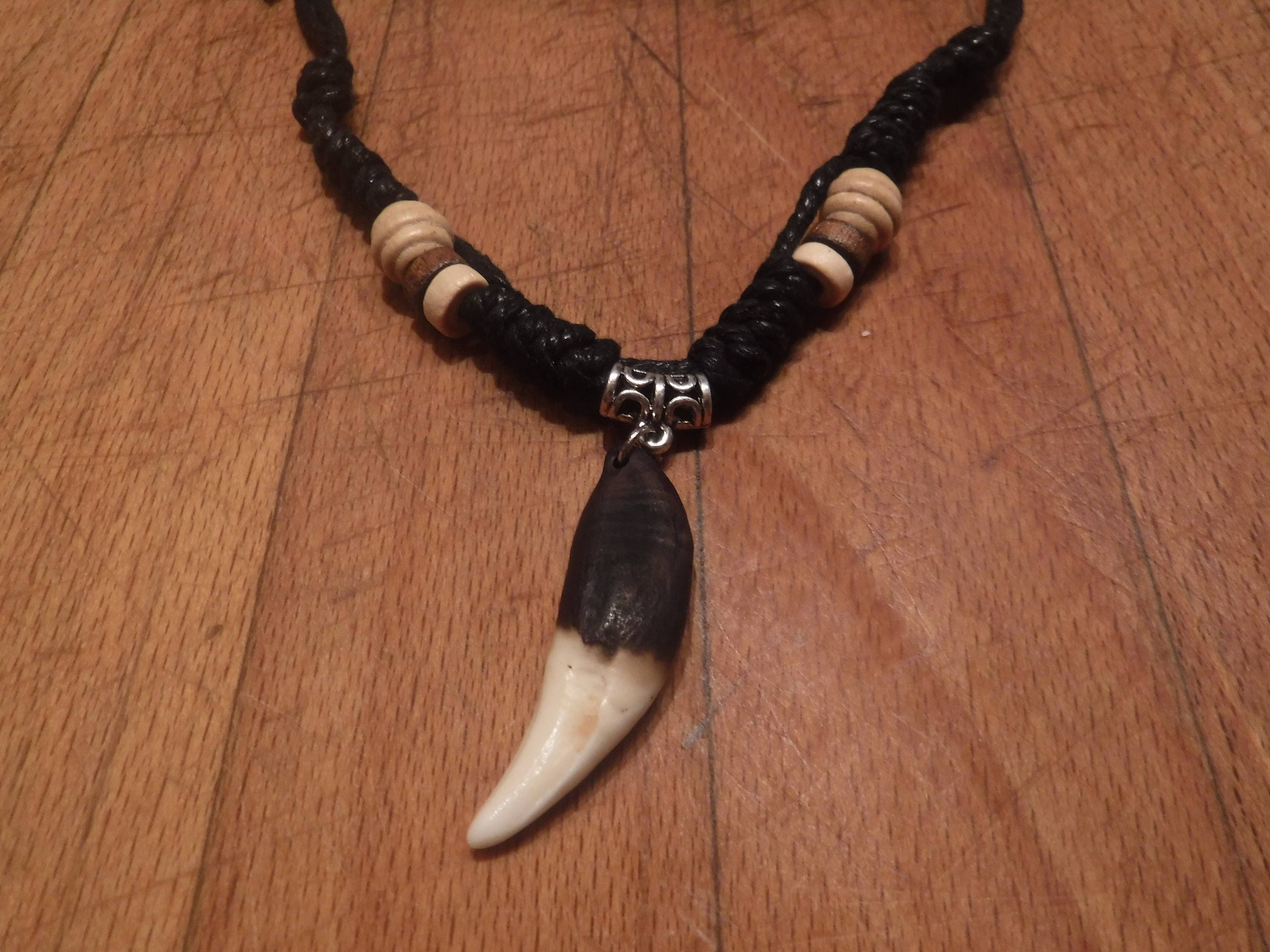 Large Wolf Tooth Necklace Wolf Teeth Necklace Wolf Necklace Wolf Tooth ...