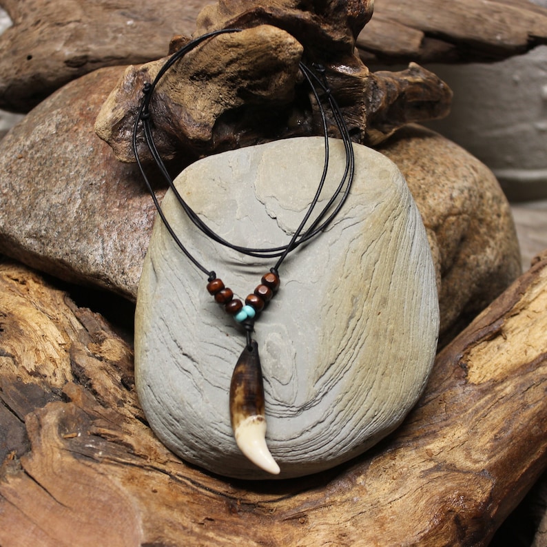 Large Wolf Tooth Necklace Wolf Teeth Necklace Wolf Necklace | Etsy