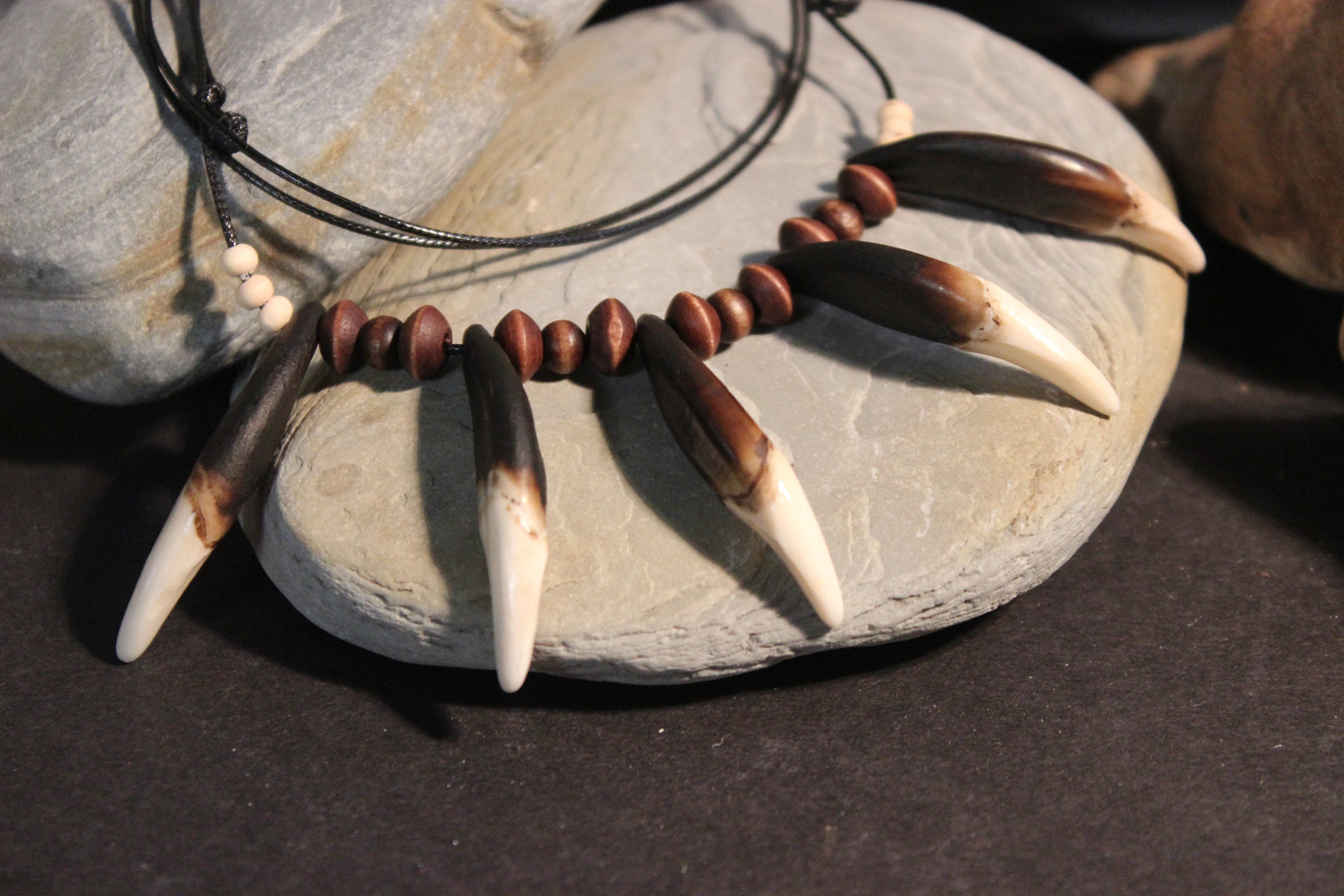 Large Wolf Tooth Necklace Wolf Teeth Necklace Wolf Necklace Wolf Tooth ...