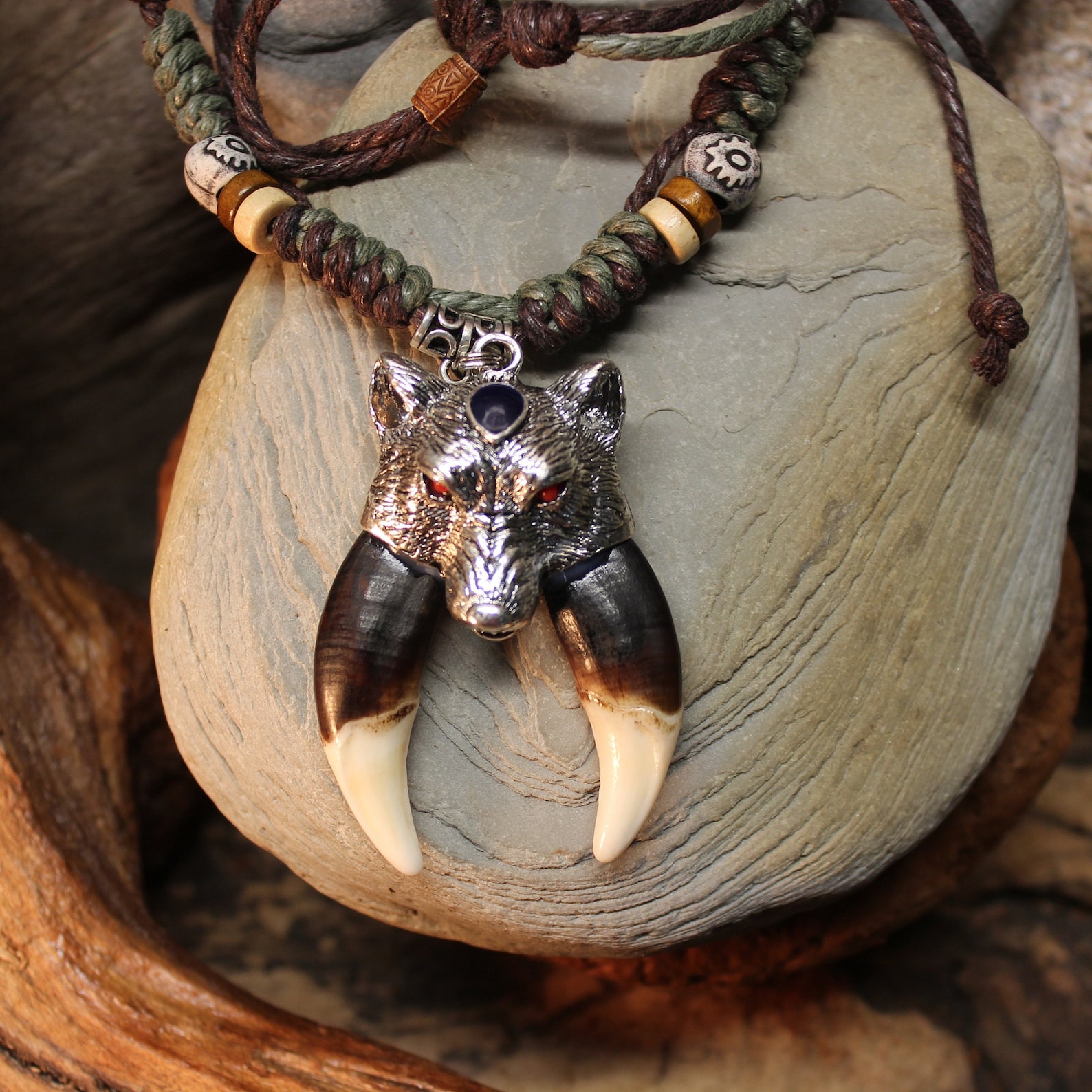 Large Wolf Tooth Necklace Wolf Teeth Necklace Wolf Necklace - Etsy