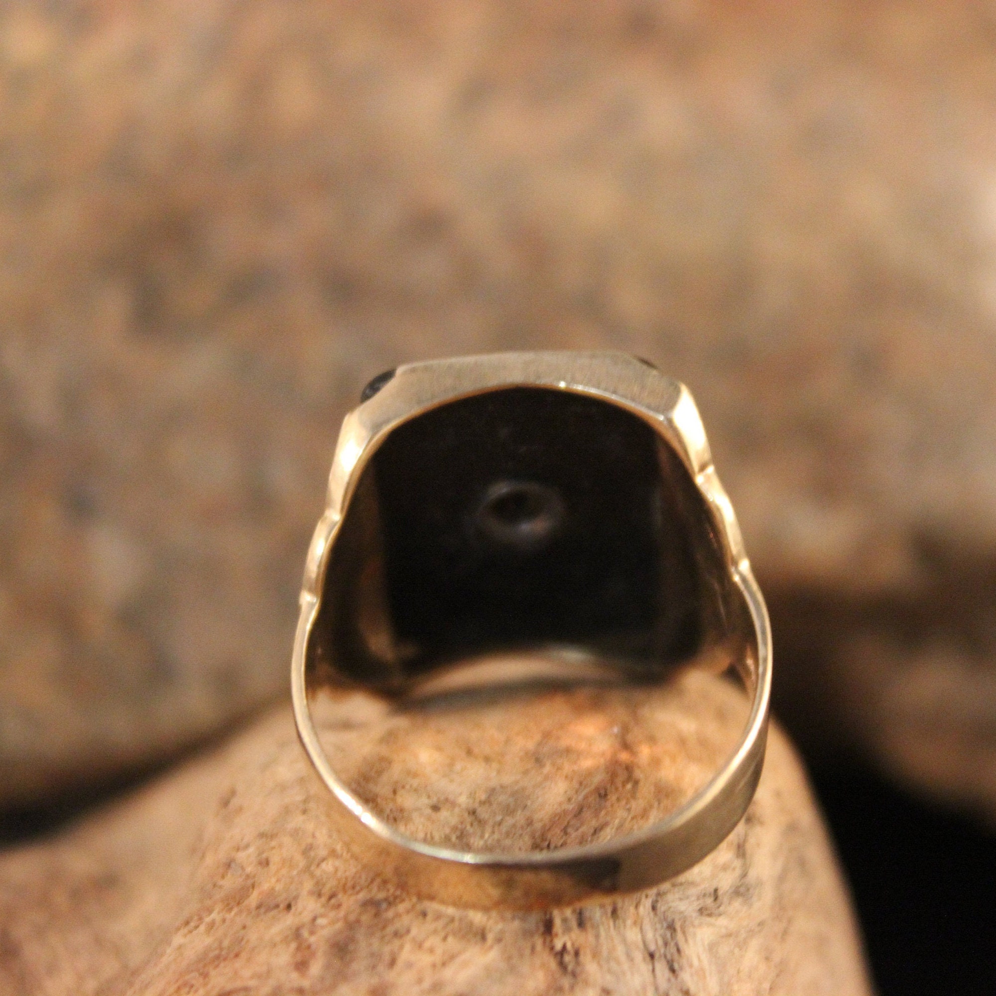 1940's VintageMens 10K Solid Gold Ring Roman Soldier Ring Size 7.5 ...