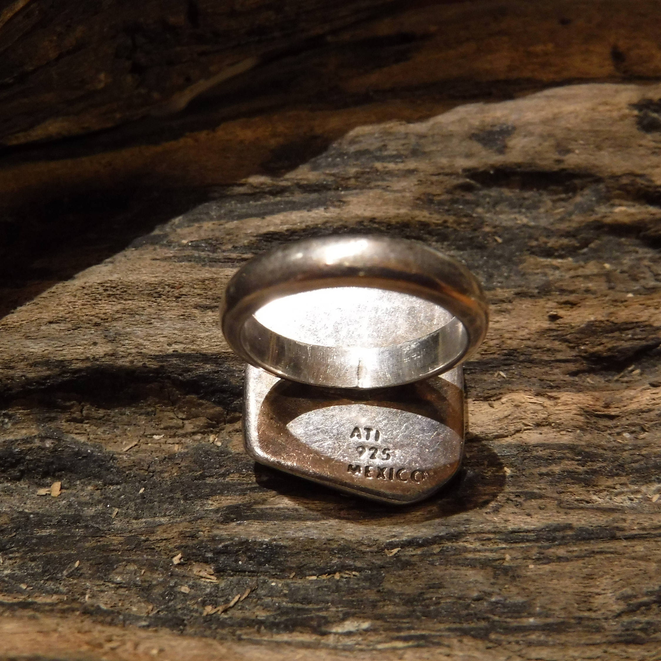 Large Sterling Mexico 925 Ring Signed Heavy 11.8 Grams Size 6 Unisex ...