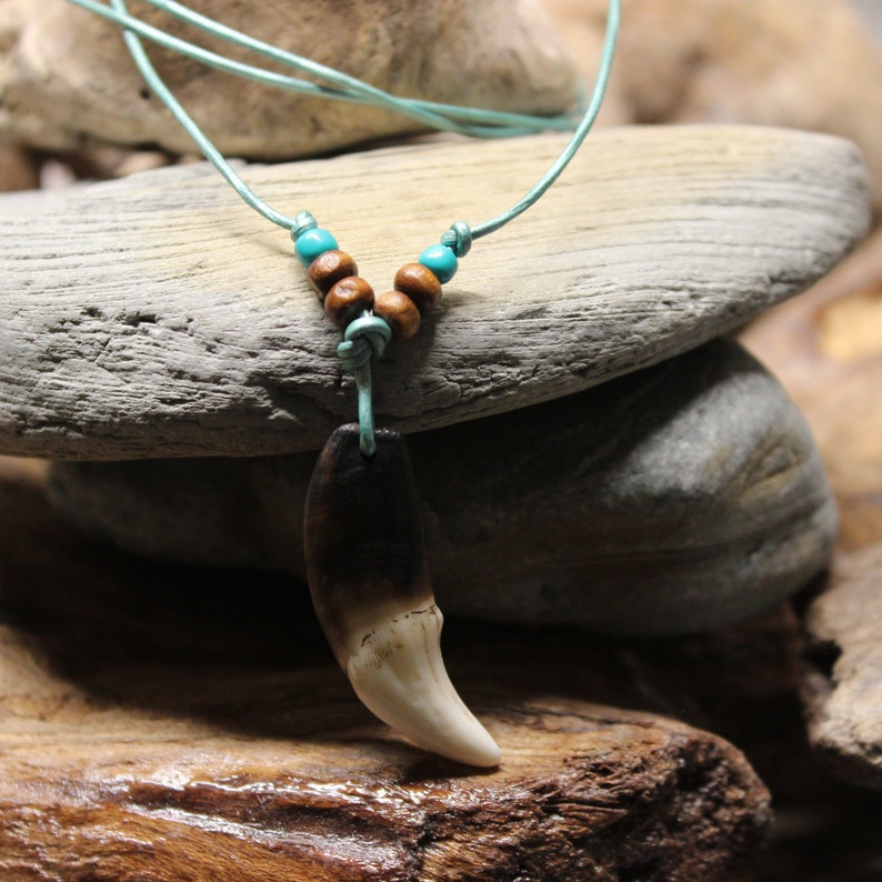Large Wolf Tooth Necklace Wolf Teeth Necklace Wolf Necklace | Etsy