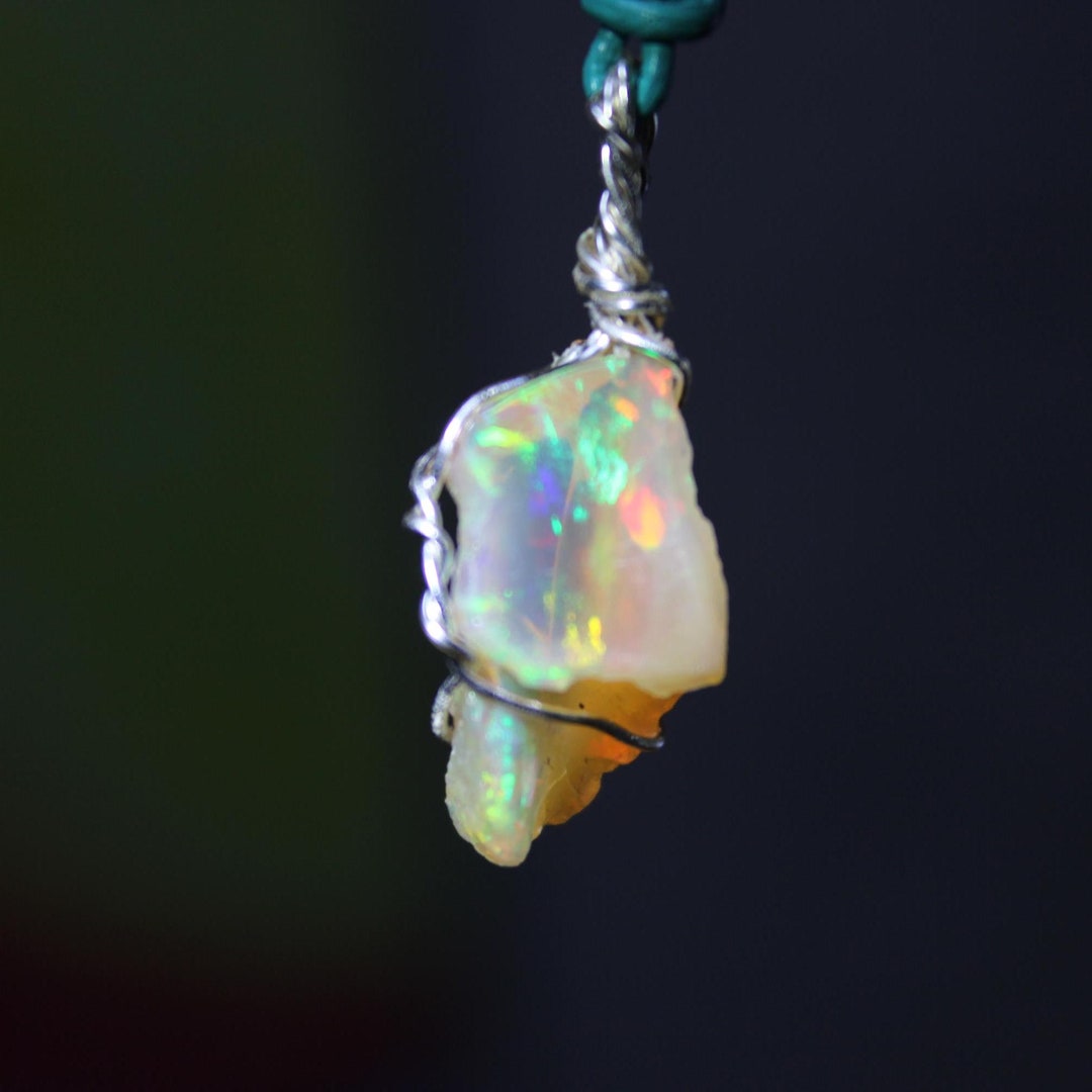 Large Natural Ethiopian Welo Fire Opal 8ct Welo Ethiopia Black Fire ...