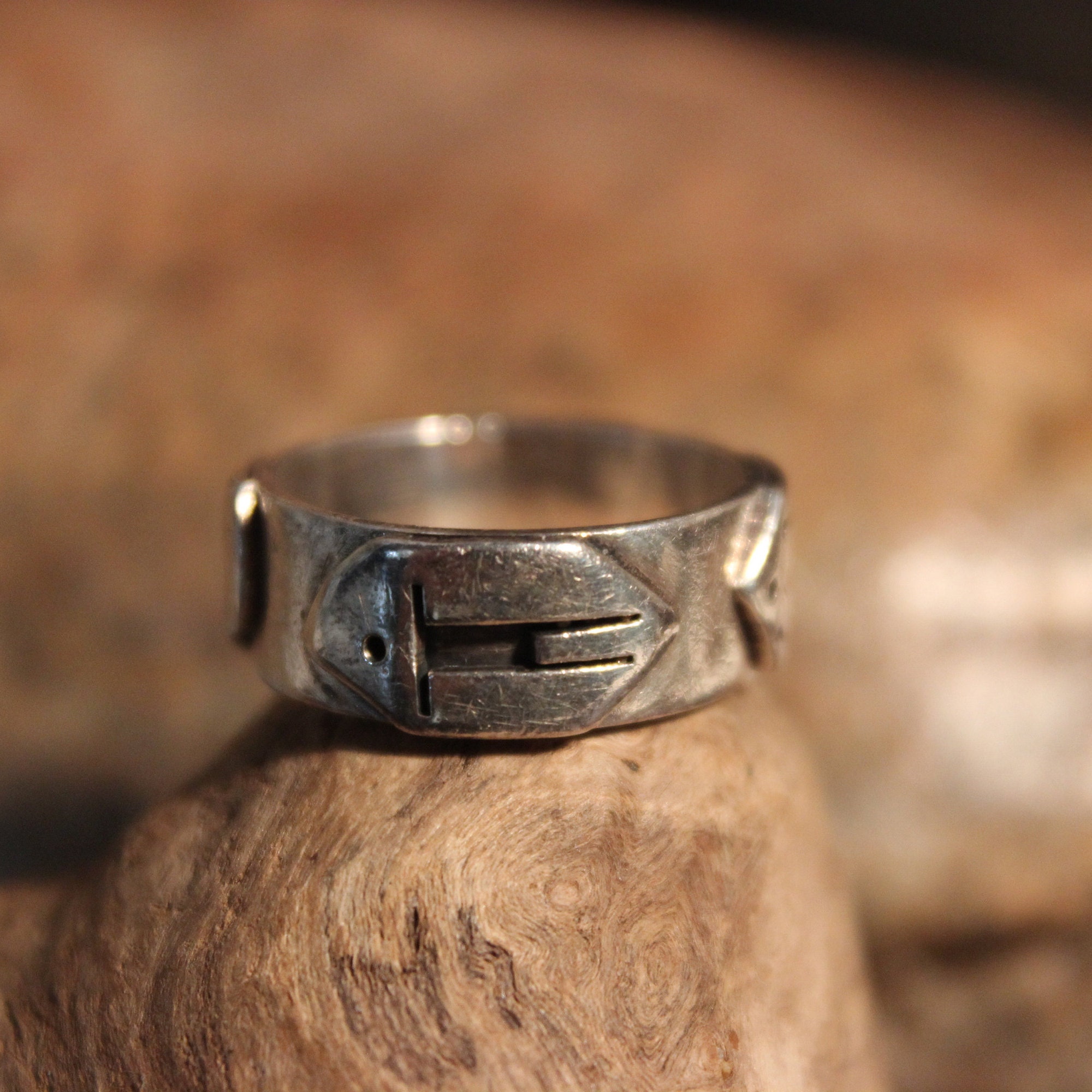 Vintage Storyteller Ring Size 7.5 Mexico Mens Silver Rings Sterling ...