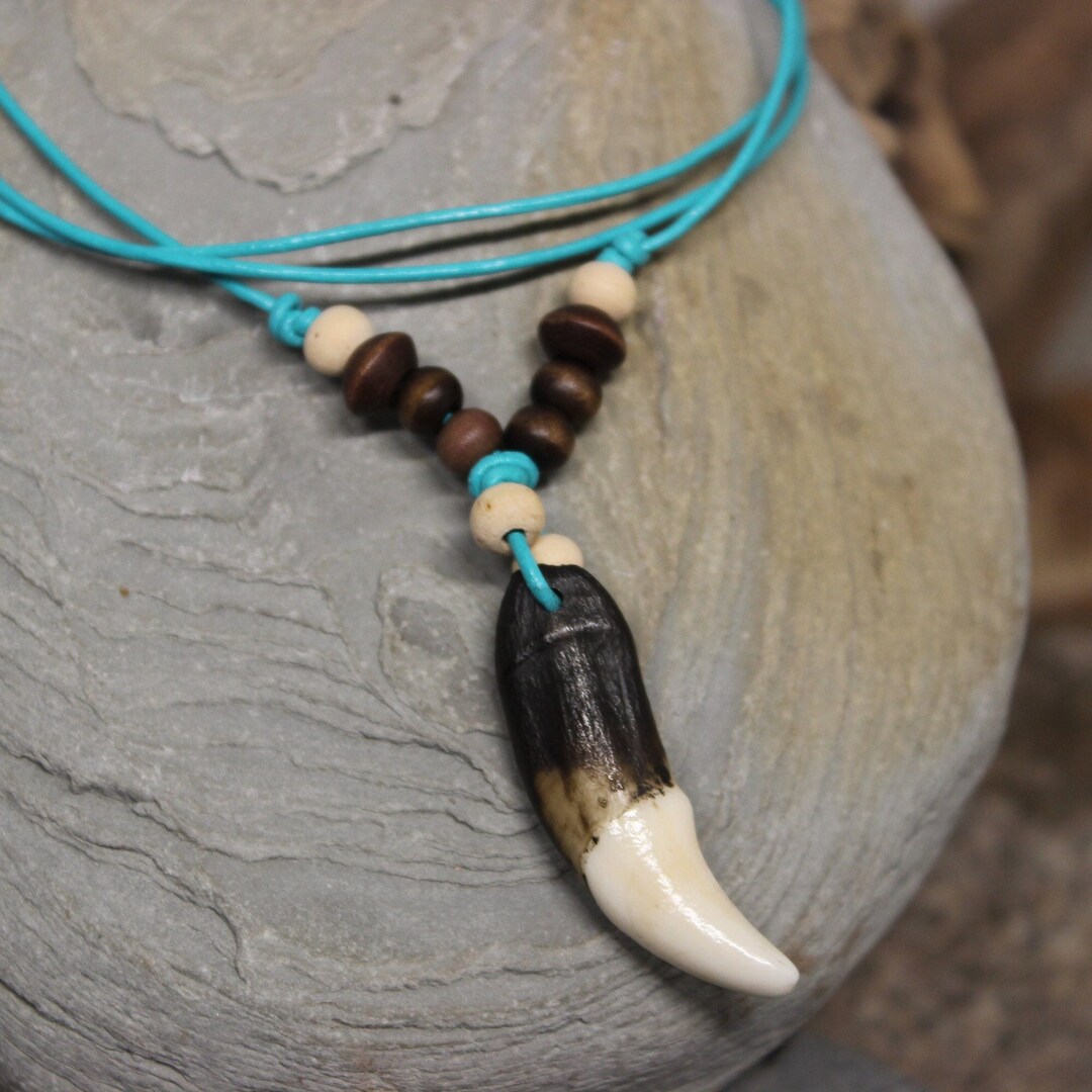 Large Wolf Tooth Necklace Wolf Teeth Necklace Wolf Necklace Wolf Tooth ...
