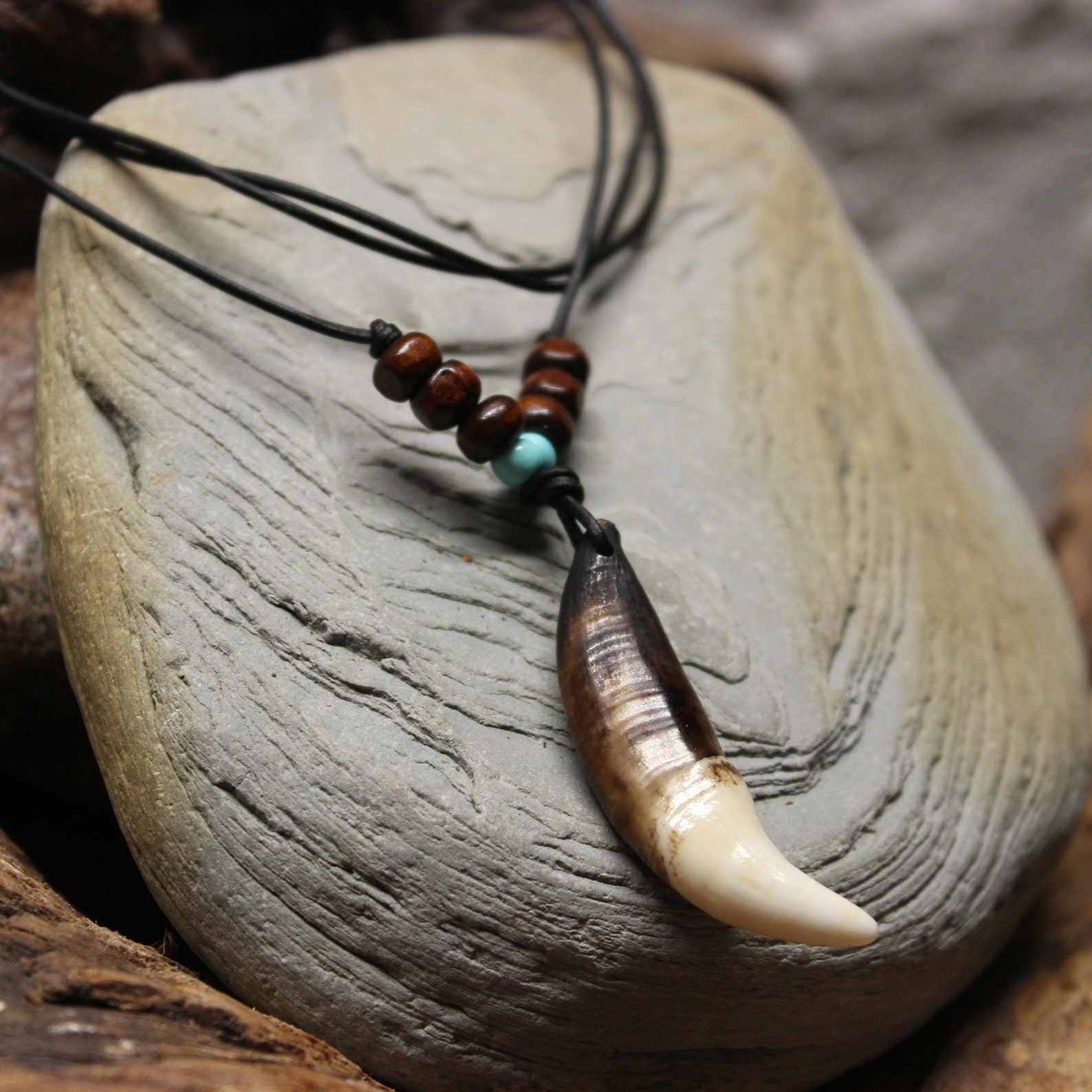 Large Wolf Tooth Necklace Wolf Teeth Necklace Wolf Necklace | Etsy