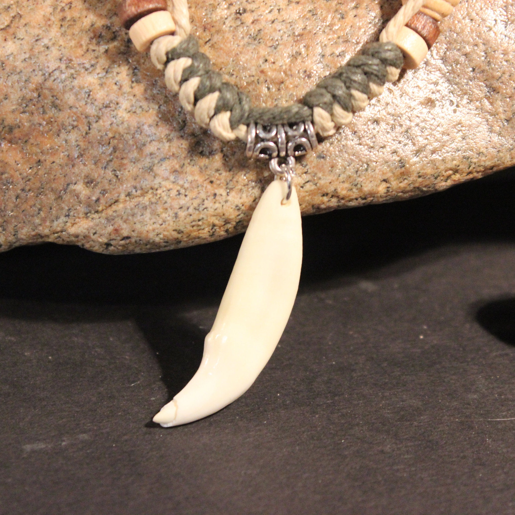 Large Wolf Tooth Necklace Wolf Teeth Necklace Wolf Necklace Wolf Tooth ...