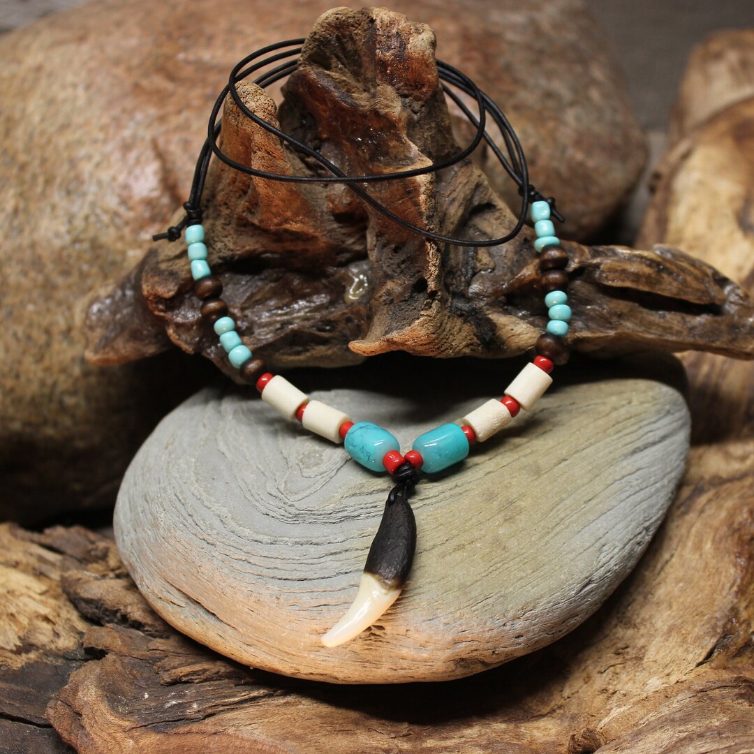 Large Wolf Tooth Necklace Wolf Teeth Necklace Wolf Necklace Wolf Tooth ...