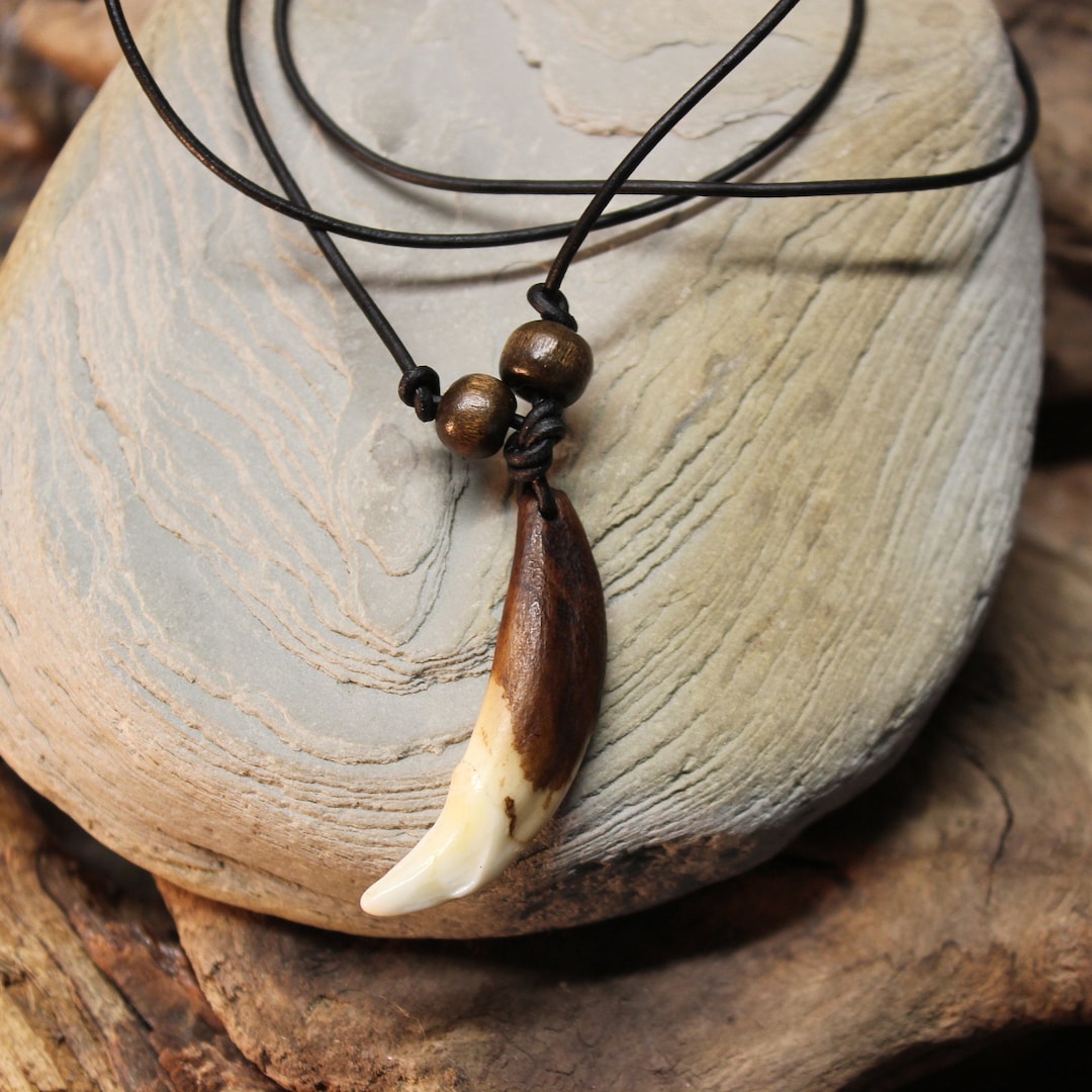 Large Wolf Tooth Necklace Wolf Teeth Necklace Wolf Necklace Wolf Tooth ...