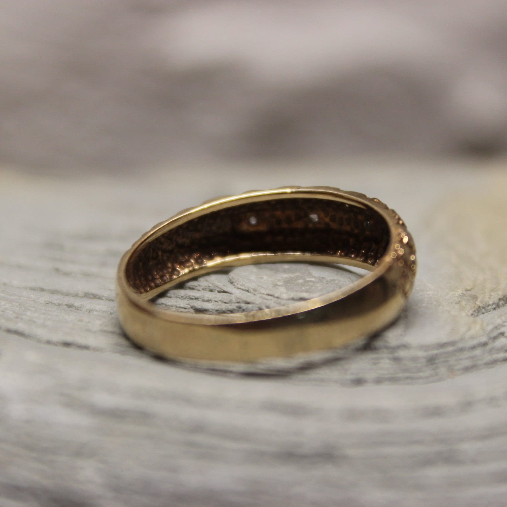 1980's Vintage Mens Vintage Diamond Ring 10K Yellow Gold Ring 3 ... 1980's Vintage Mens Vintage Diamond Ring 10K Yellow Gold Ring 3 ...
