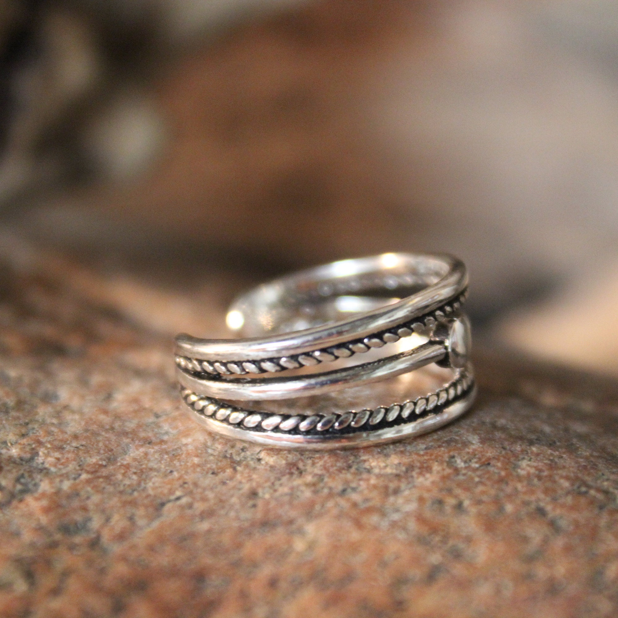 Norse Viking Silver Ring Odin's Valknut Rings Odin Viking Sterling ...