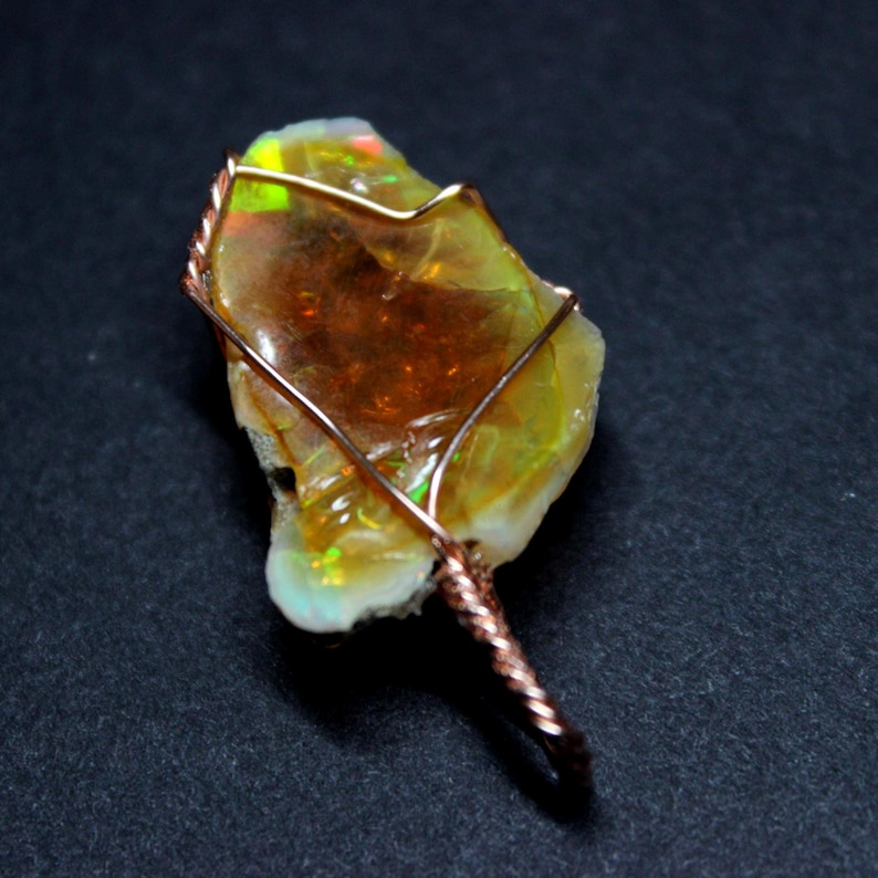 Large Natural Ethiopian Welo Fire Opal 17ct Welo Ethiopia Untreated ...