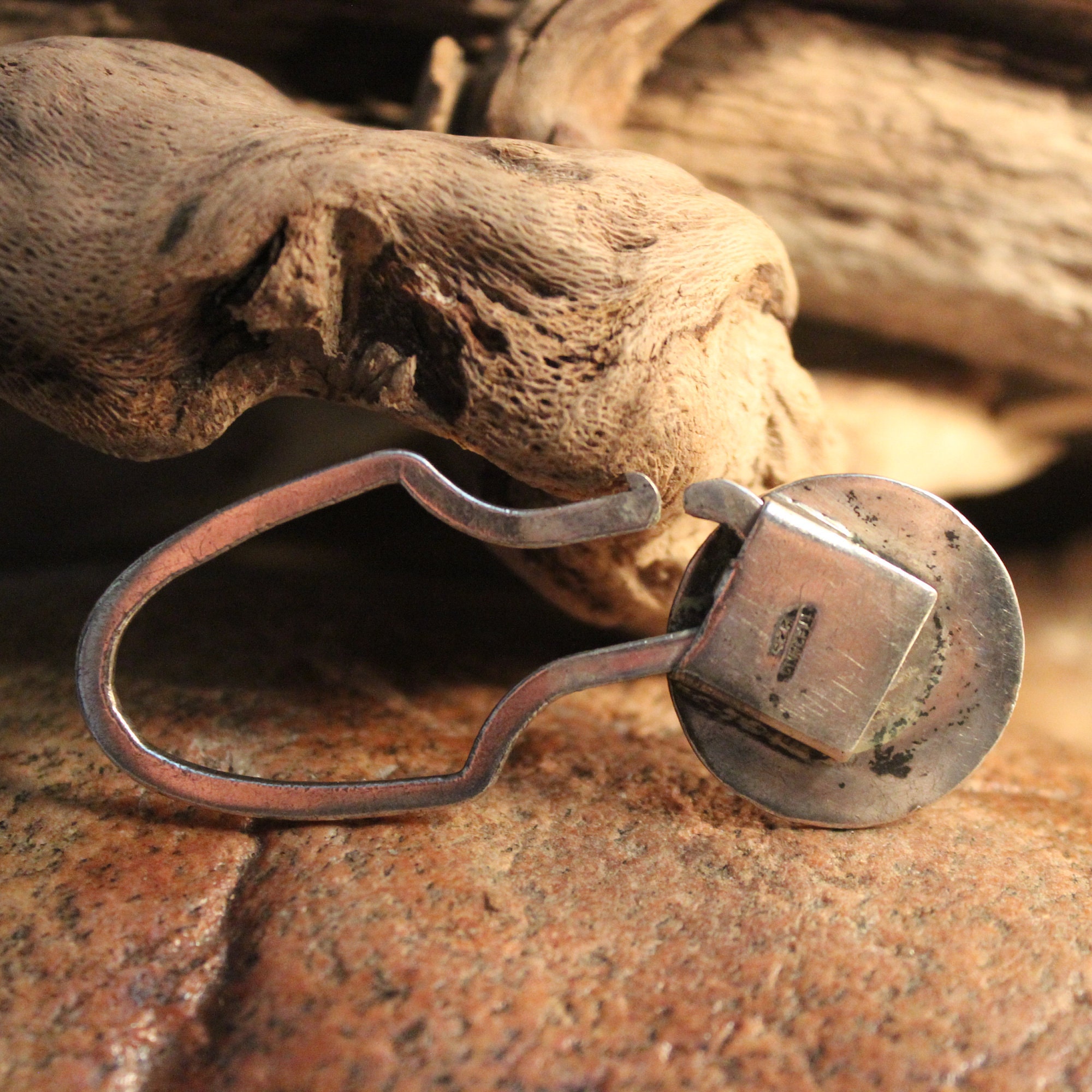 Vintage Sterling Silver Mexico Key Ring Mayan Calendar Key Ring 11.7 ...