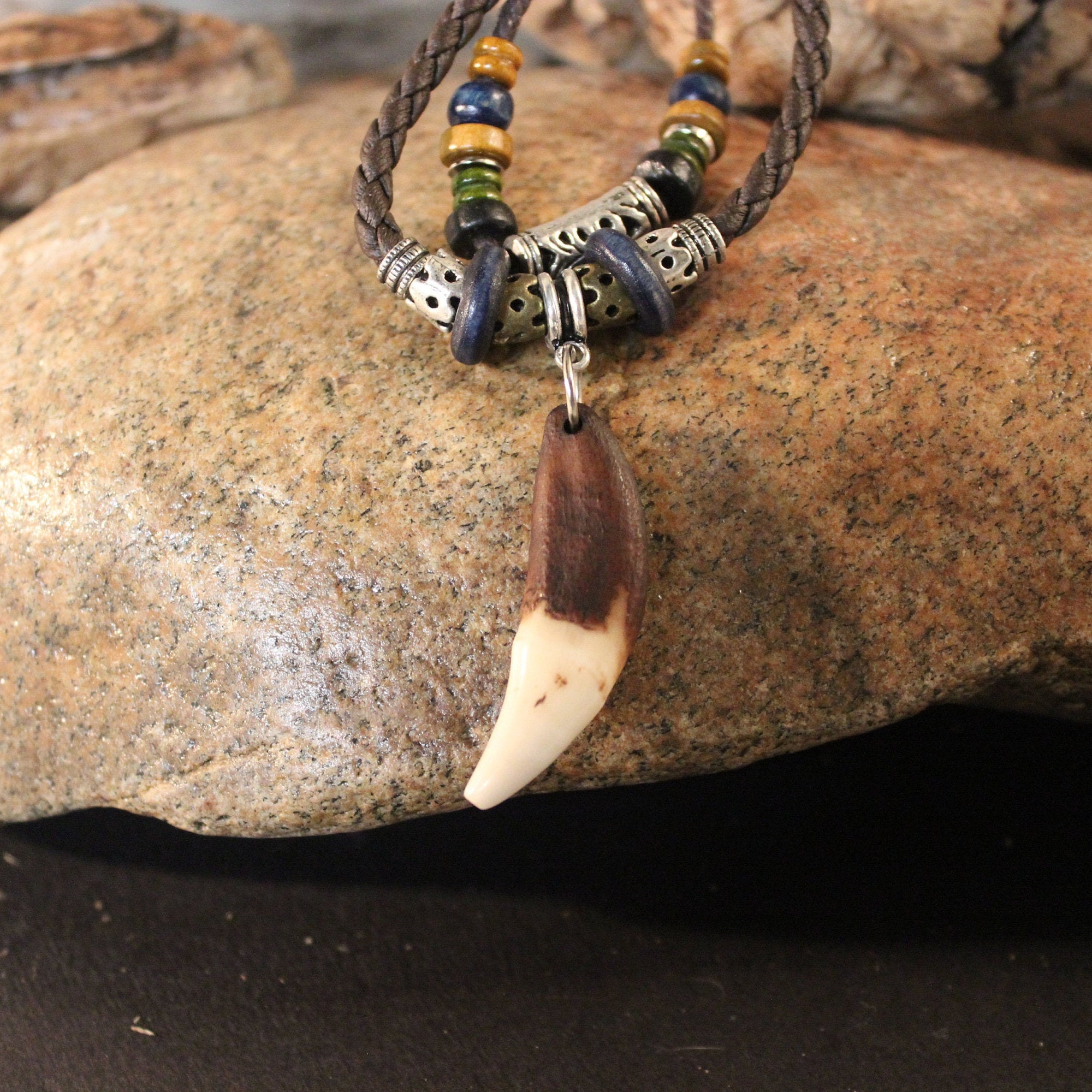 Large Wolf Tooth Necklace Wolf Teeth Necklace Wolf Necklace Wolf Tooth ...