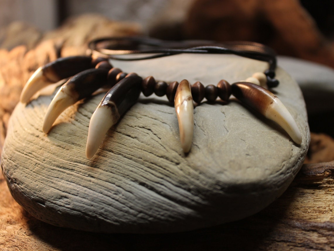 Large Wolf Tooth Necklace Wolf Teeth Necklace Wolf Necklace - Etsy