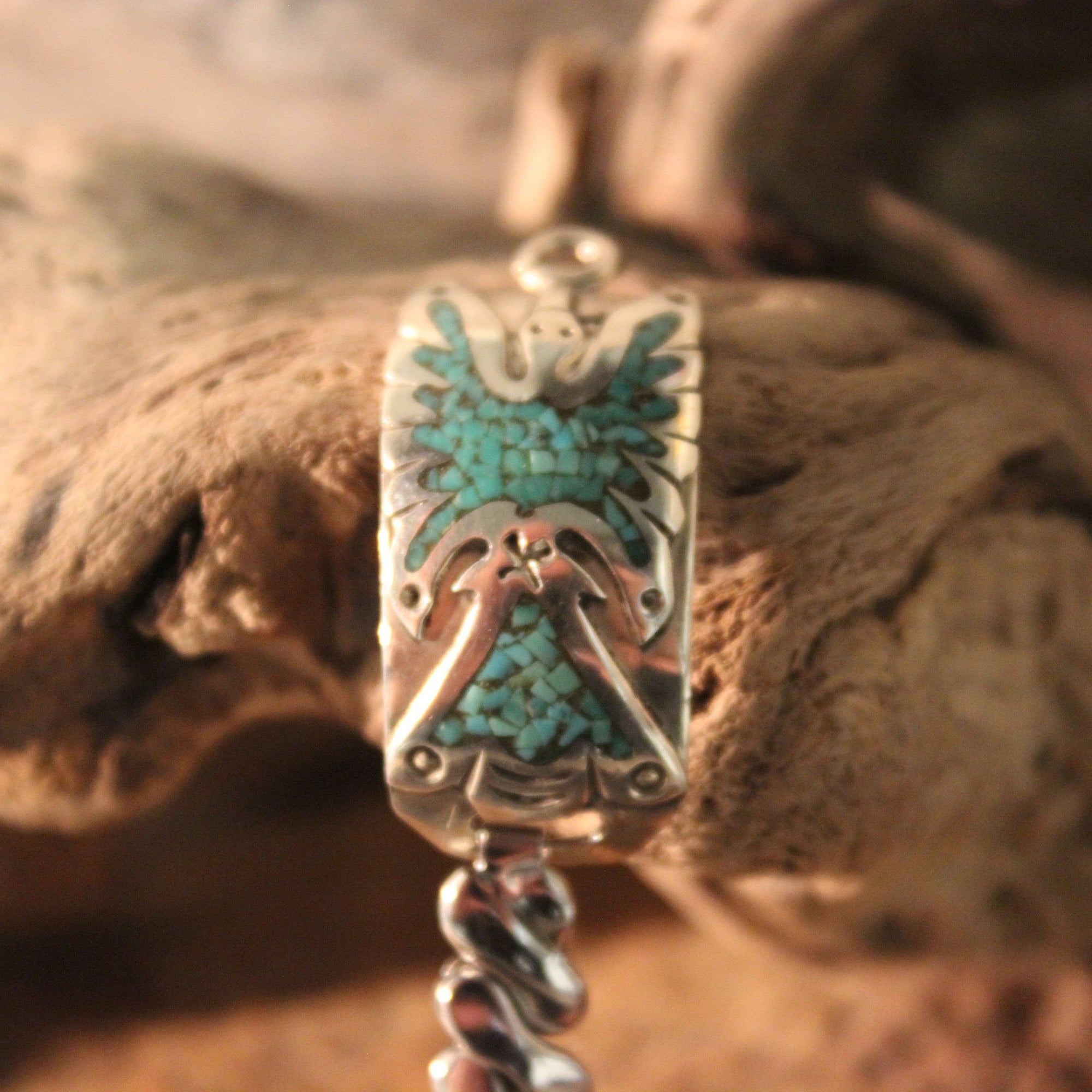 Native American Watch Tips Navajo Vintage Sterling Silver Peyote Bird ...