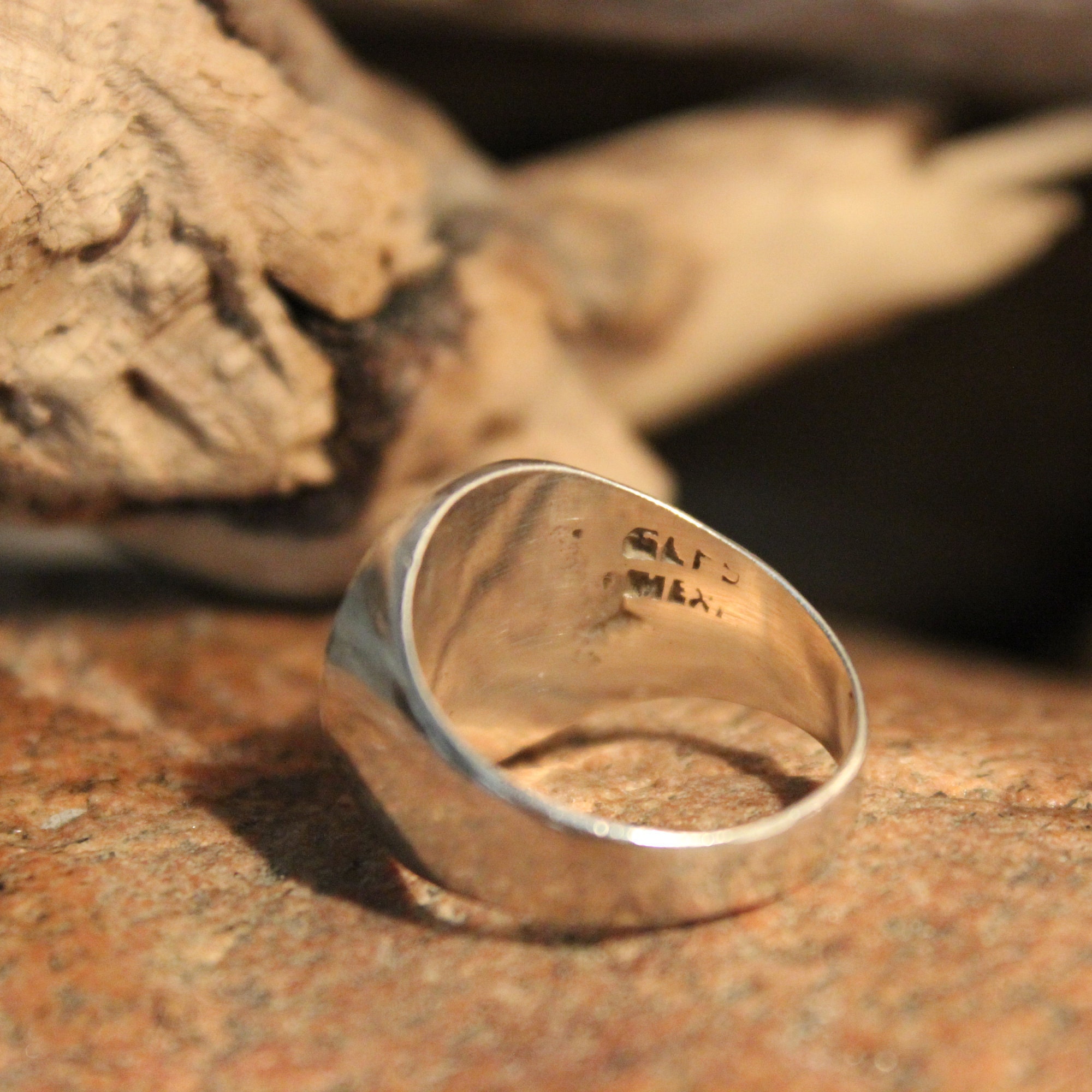 Mens Sterling Silver Sun Ring Mexican Silver Sun Ring 8.3 Grams Size 8. ...