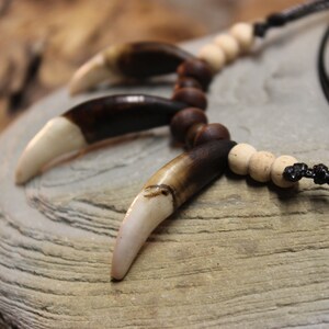 Large Wolf Tooth Necklace Wolf Teeth Necklace Wolf Necklace Wolf Tooth ...