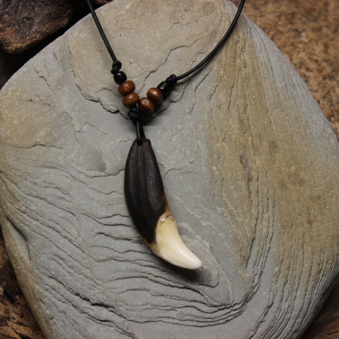 Large Wolf Tooth Necklace Wolf Teeth Necklace Wolf Necklace Wolf Tooth ...
