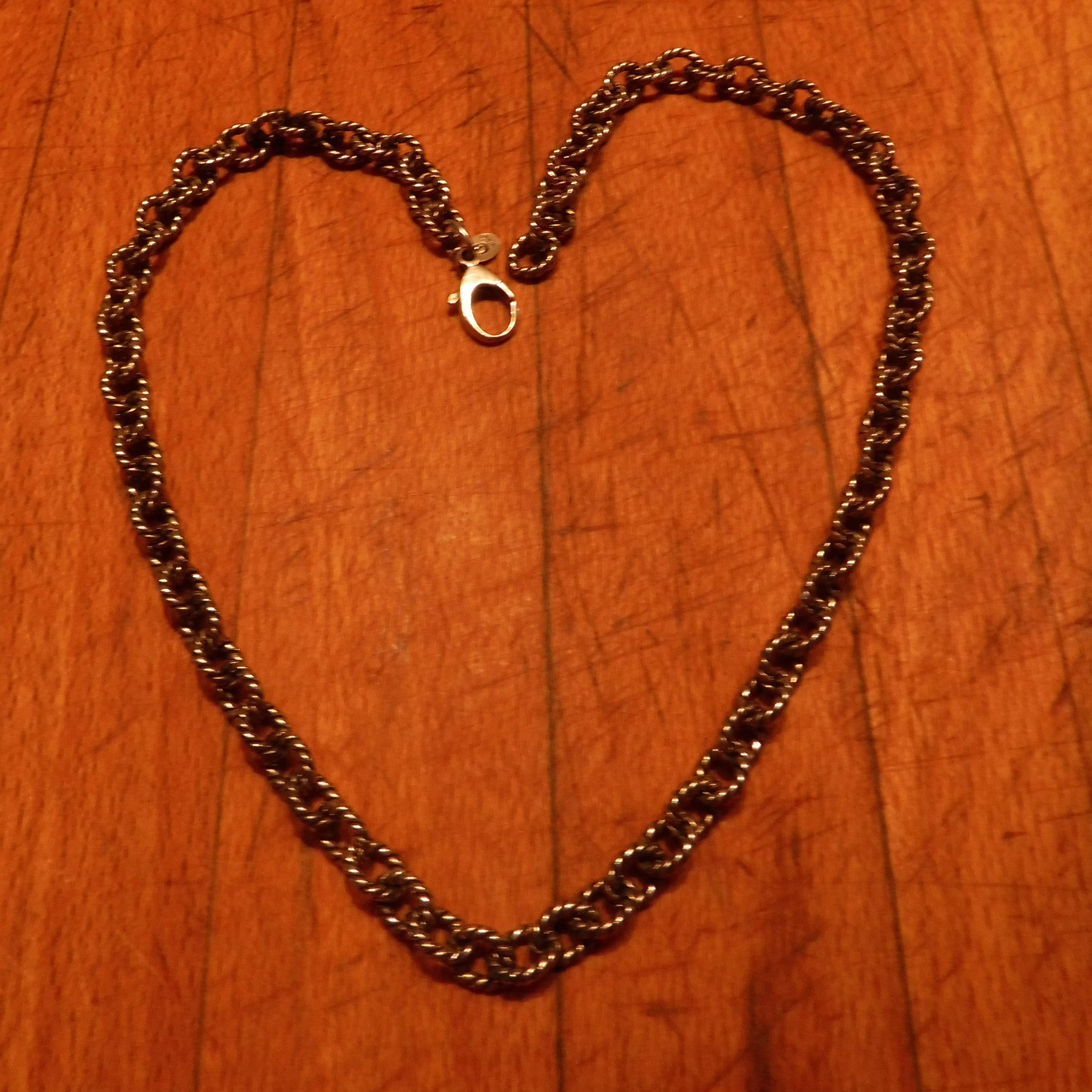 Solid Silver Rope Necklace Chain 51 grams Vintage 20 Heavy Solid ...