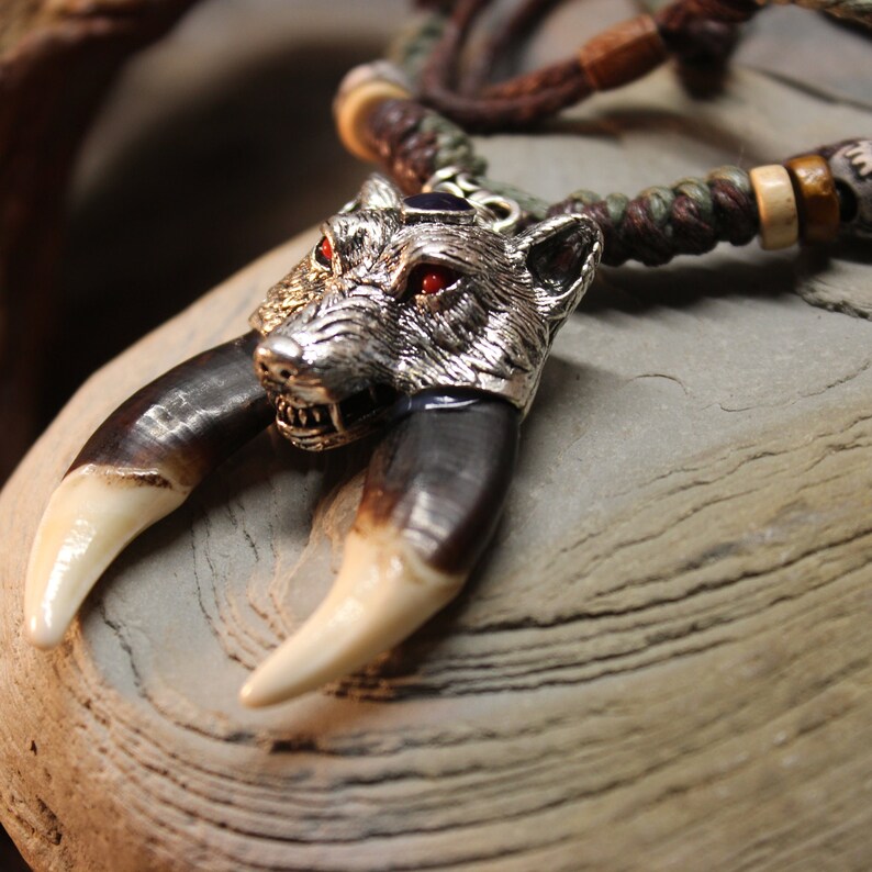 Large Wolf Tooth Necklace Wolf Teeth Necklace Wolf Necklace - Etsy