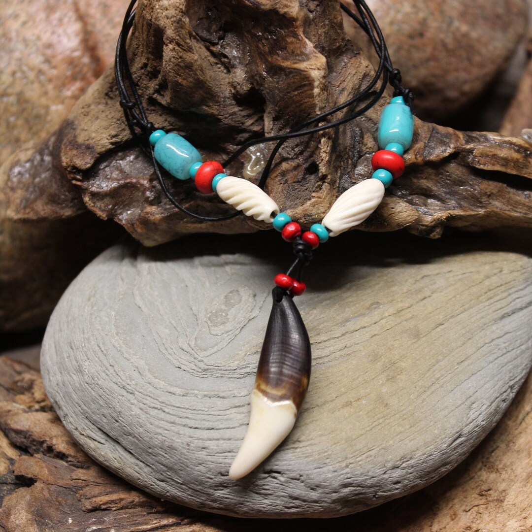 Large Wolf Tooth Necklace Wolf Teeth Necklace Wolf Necklace Wolf Tooth ...