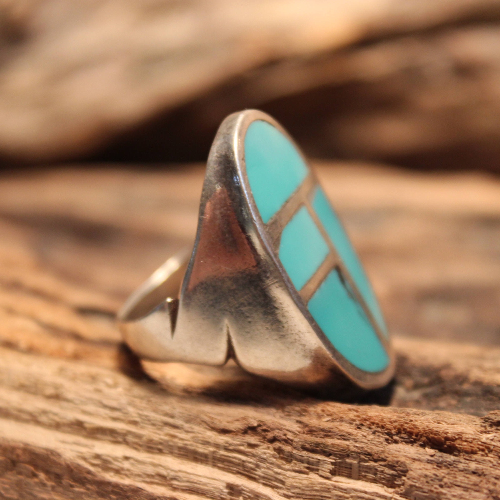 Mens Heavy Sterling Silver Ring Navajo Native American Heavy 15.1 grams ...