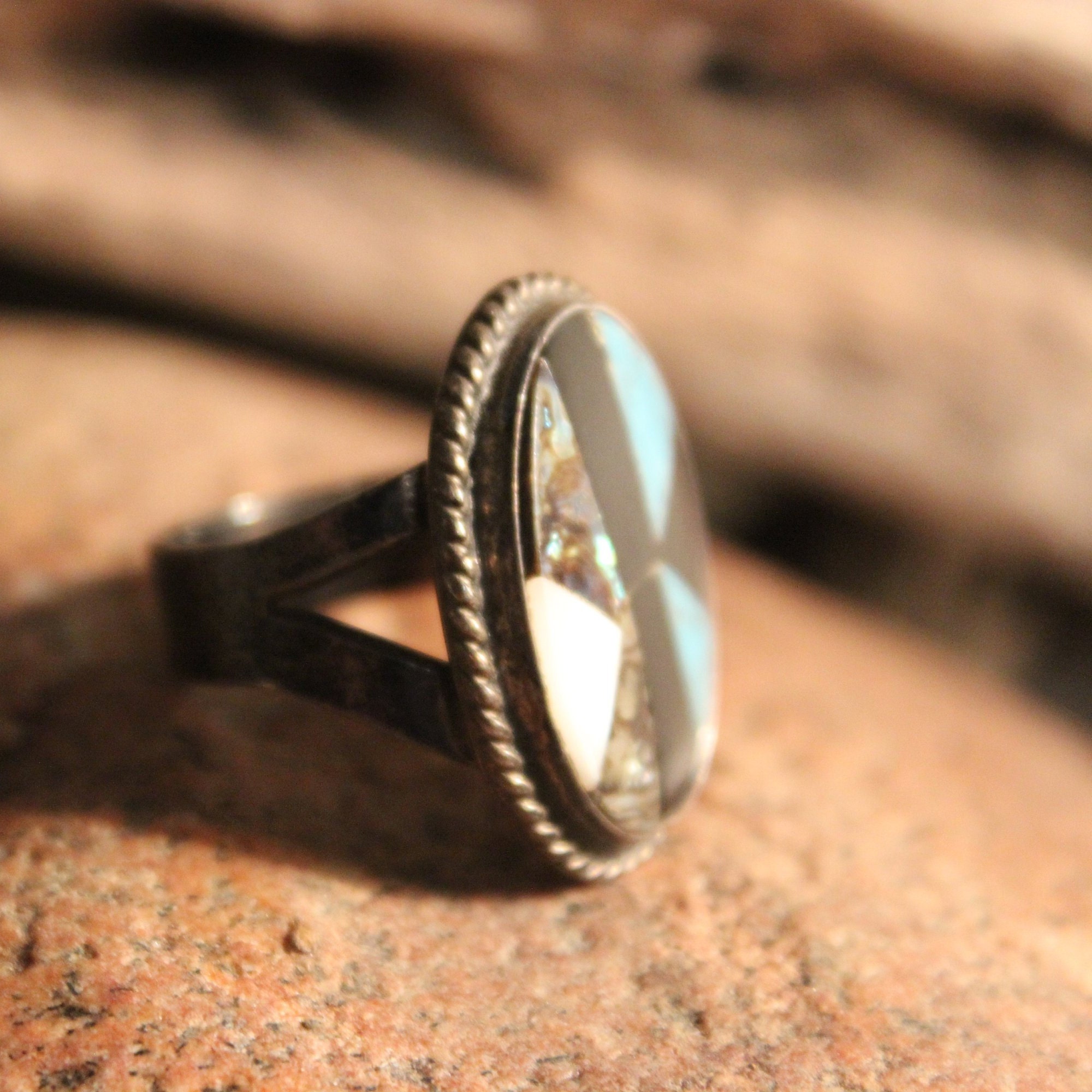 Large Vintage Sterling Silver Ring Mens Vintage Rings 10.1 Grams Size ...