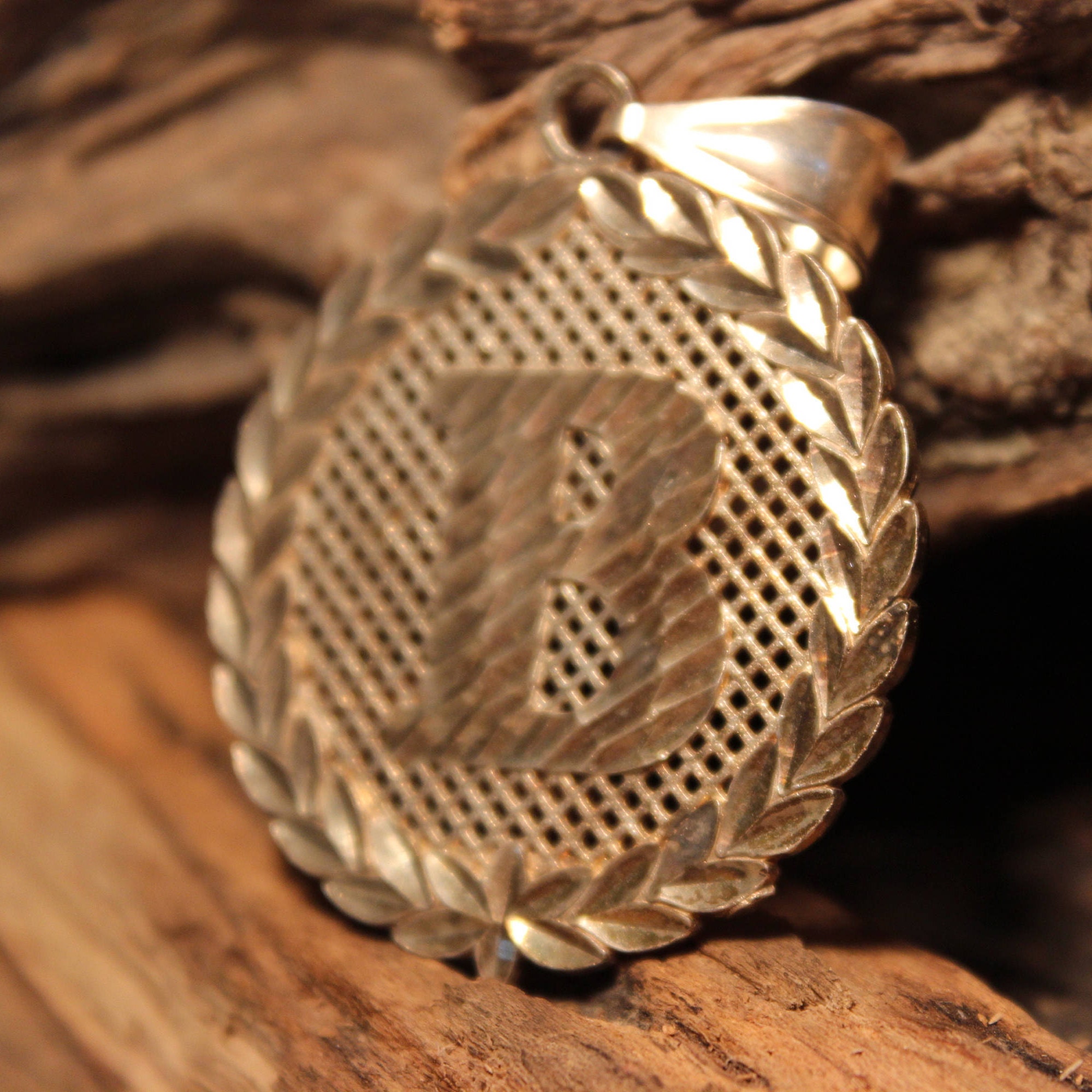 Vintage Large Sterling Silver Pendant Letter B 11.1 Grams Stamped 925 ...