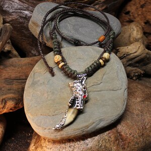 Large Wolf Tooth Necklace Wolf Teeth Necklace Wolf Necklace Wolf Tooth ...