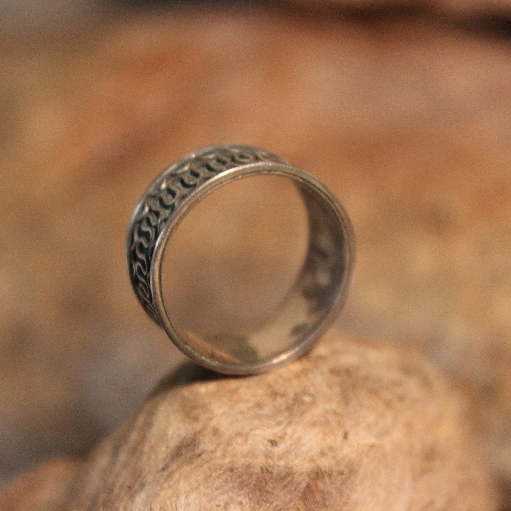 Silver Viking Ring Sterling Viking Silver Band Ring Norse Ring Celtic ...