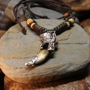 Large Wolf Tooth Necklace Wolf Teeth Necklace Wolf Necklace Wolf Tooth ...