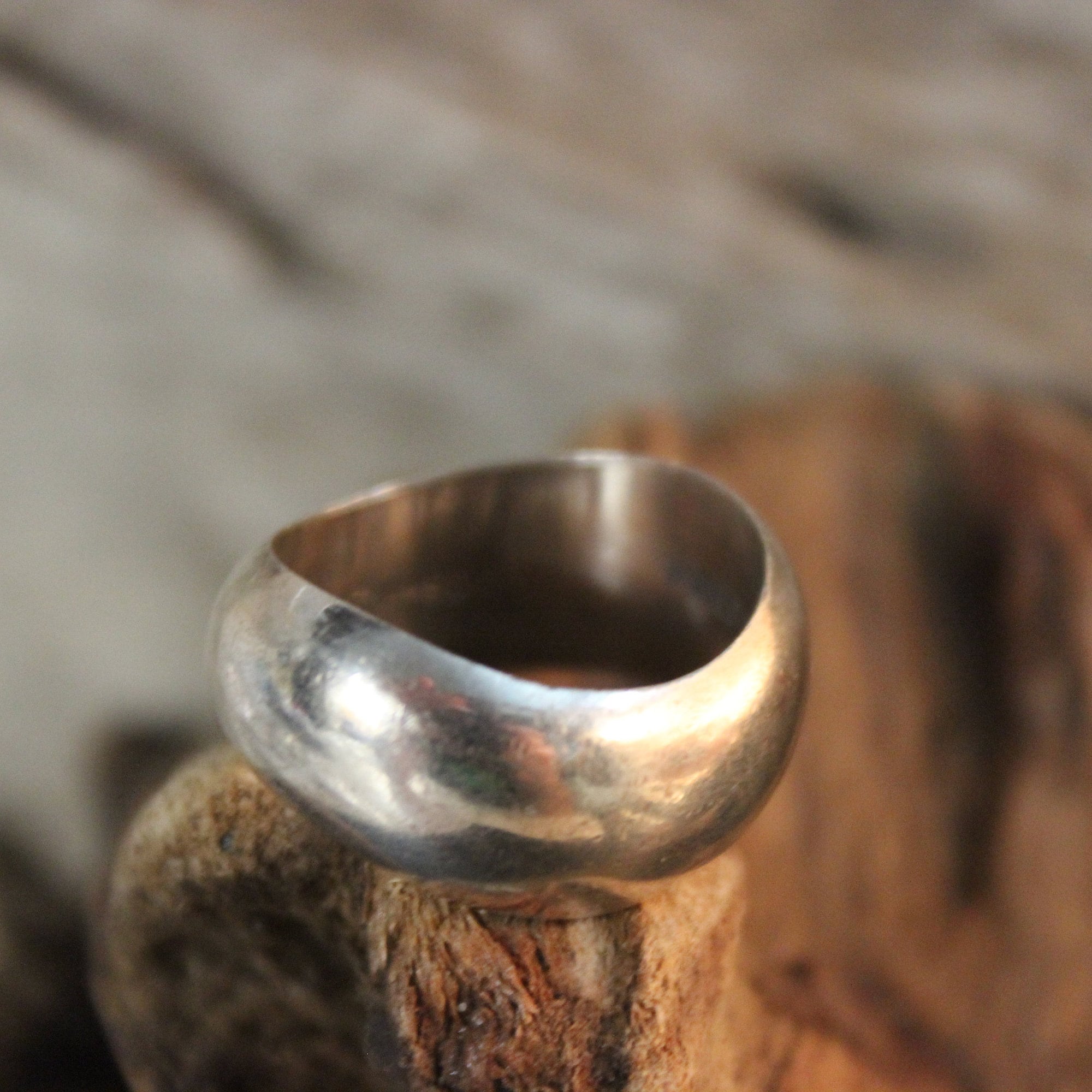 Mens Ring Mexico Large Silver Band Ring Sterling Silver Ring 13.5 Grams ...