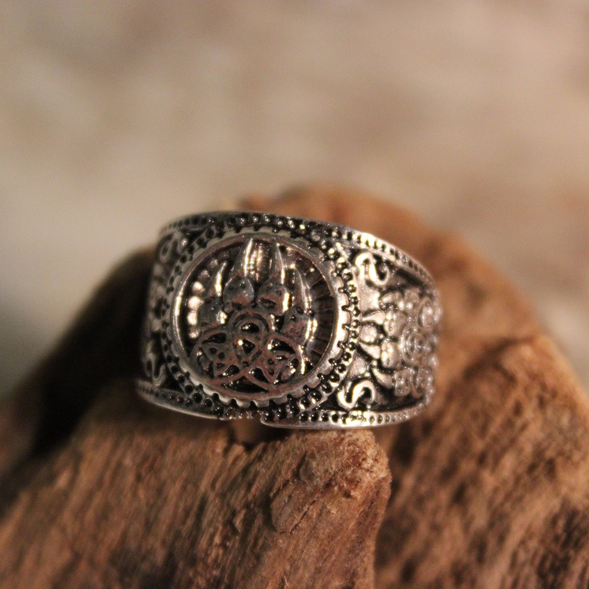 Norse Viking Vikinger Celtic Claw Ring Odin's Valknut Rings Odin Viking ...