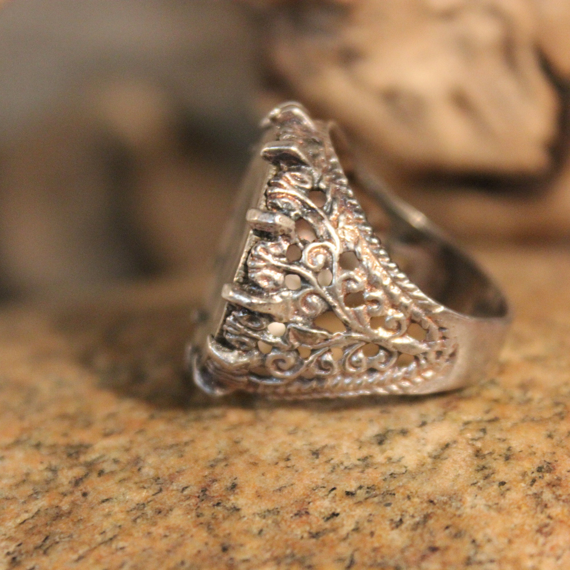 Vintage Sterling Silver Coin Ring Size 6 Vintage Silver British Coin ...