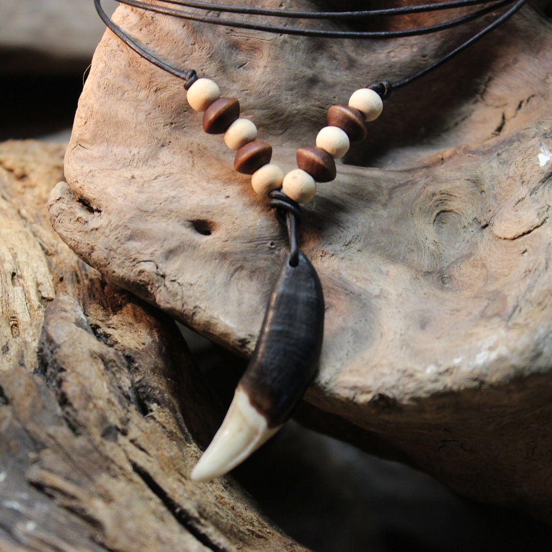 Large Wolf Tooth Necklace Wolf Teeth Necklace Wolf Necklace Wolf Tooth ...